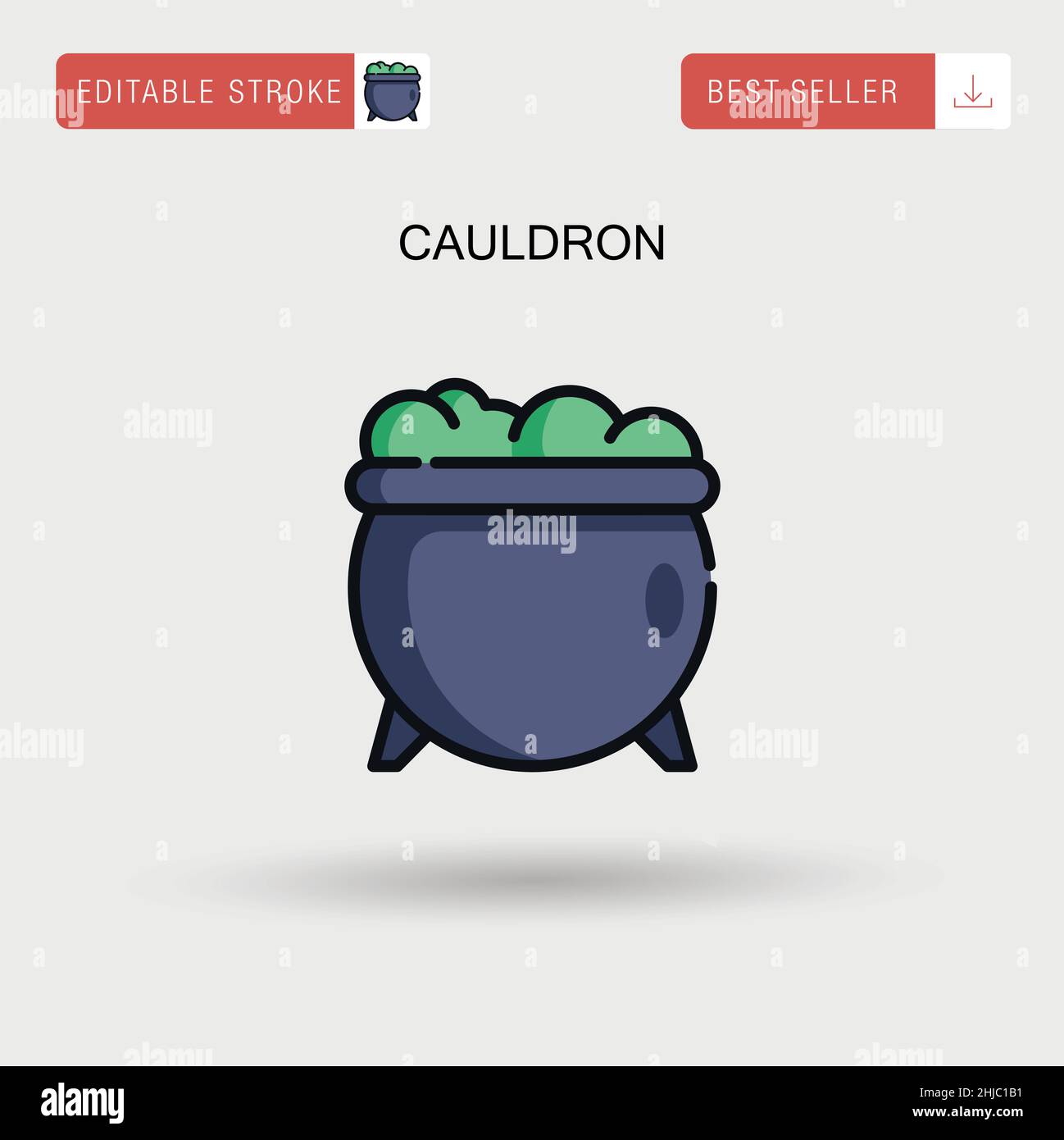 Cauldron Simple vector icon Stock Vector Image & Art - Alamy