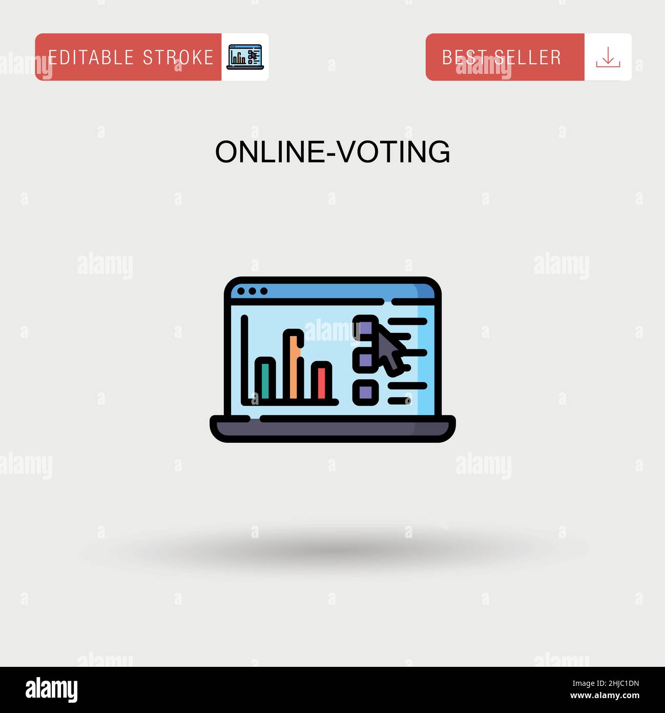 Vote online smartphone Stock Vector Images - Alamy