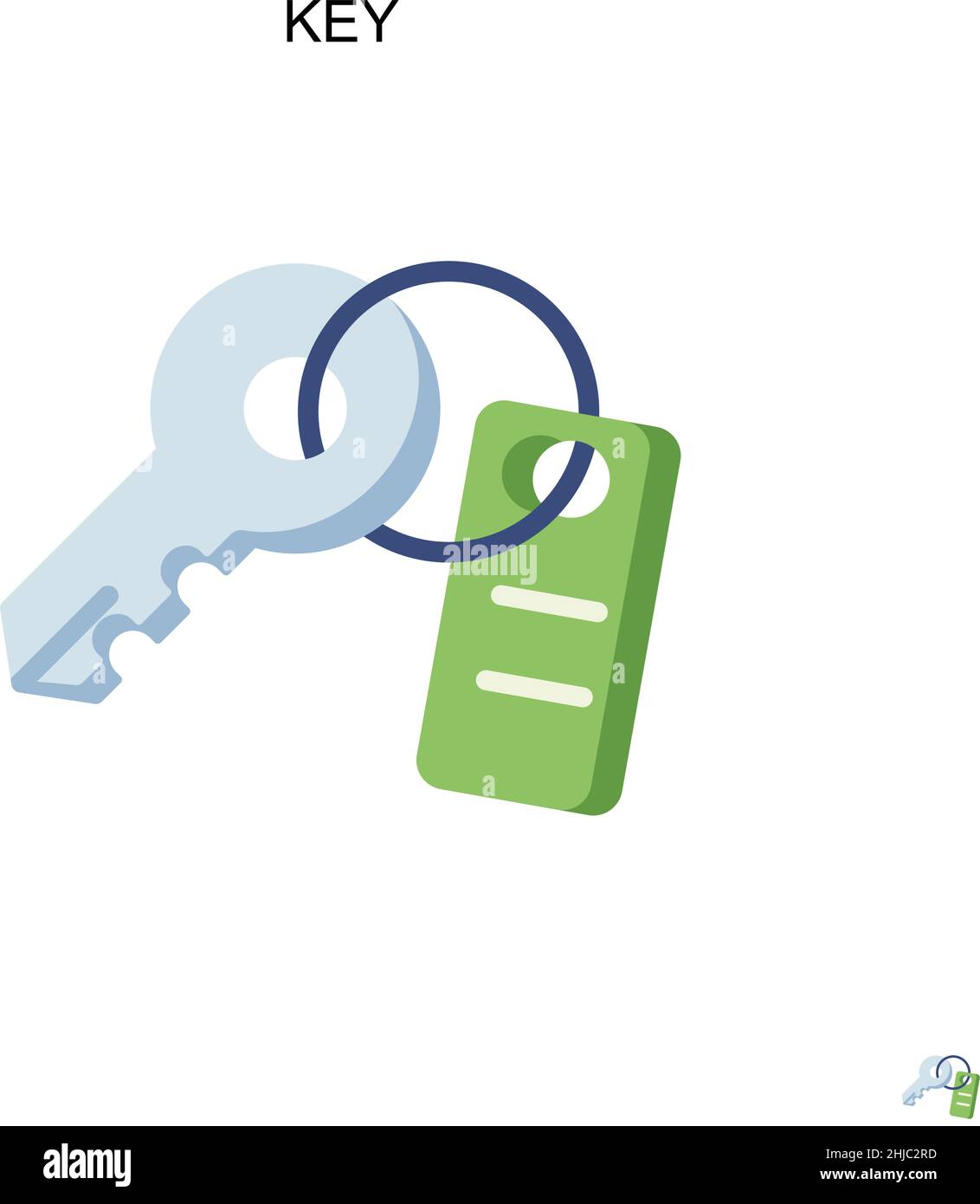 Key Simple vector icon. Illustration symbol design template for web ...