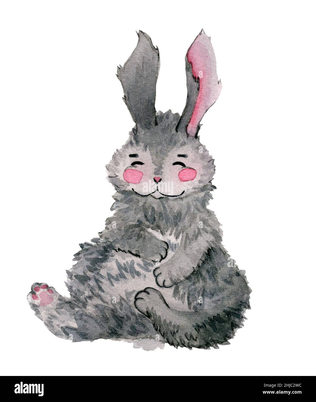 Smiling baby in rabbit Cut Out Stock Images & Pictures - Alamy