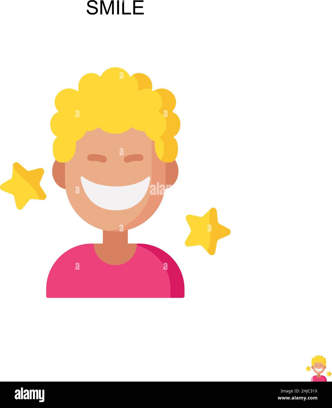 Smile Simple vector icon. Illustration symbol design template for web ...