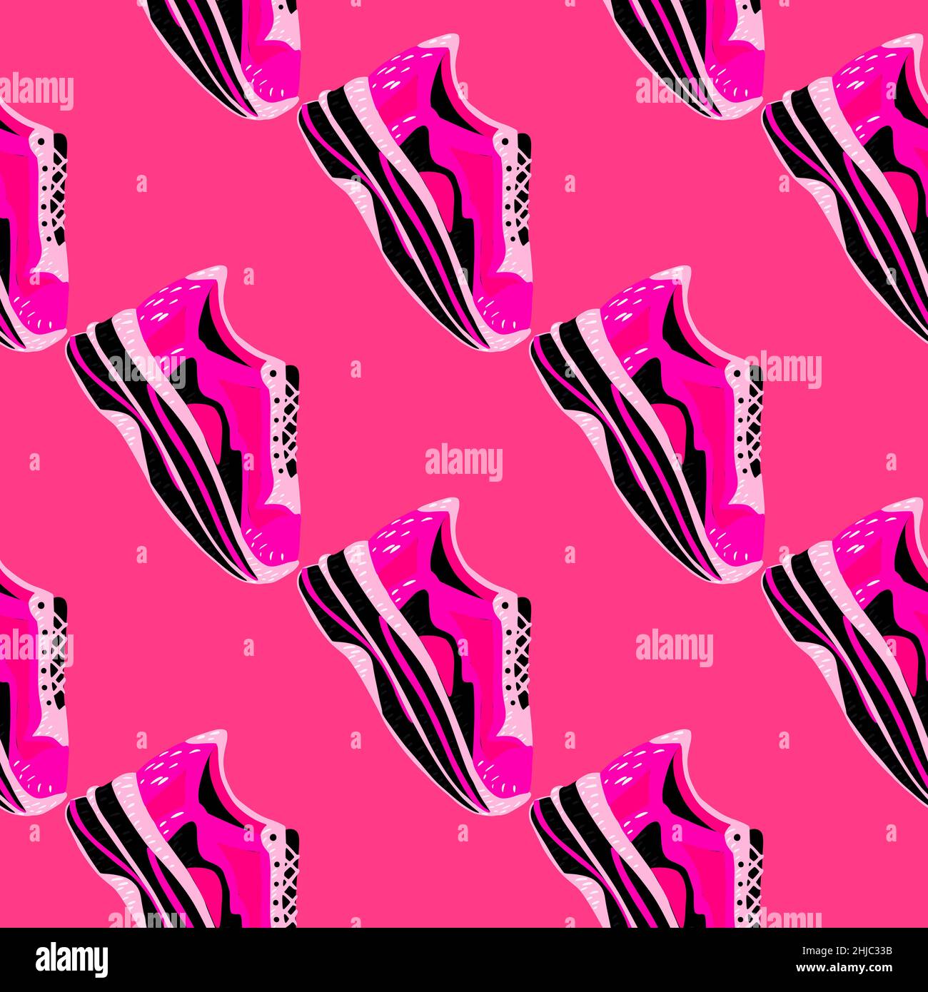 Sneakers seamless pattern. Background of clothing . Repeated texture in ...