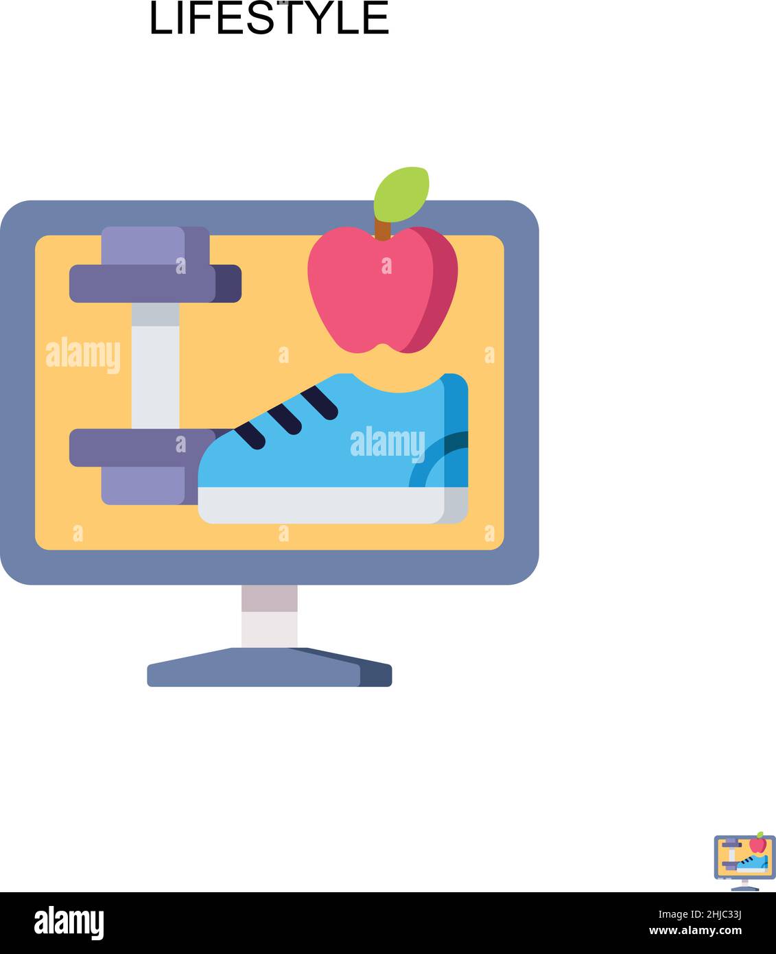 Lifestyle Simple vector icon. Illustration symbol design template for ...