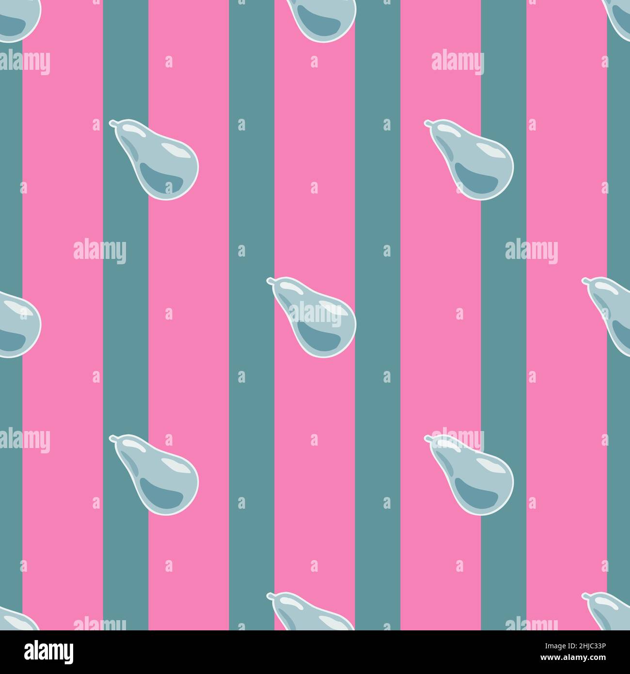 Abstract pear seamless pattern. Decorative background fruits. Repeated ...