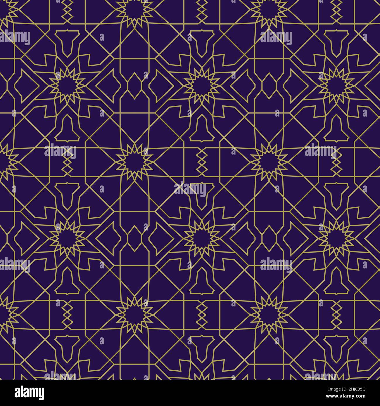 Flat design creative arabesque pattern Vector illustration Stock Vector ...