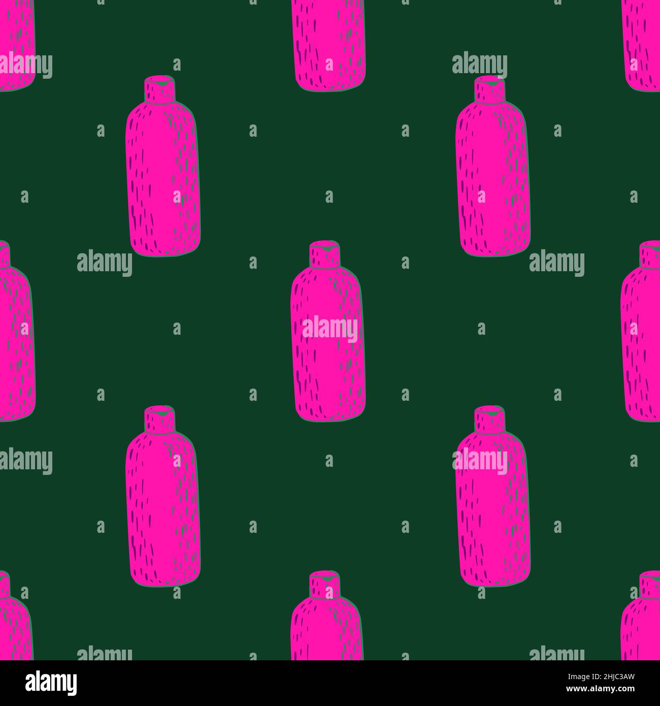 Cosmetic bottle seamless pattern. Background for spa. Repeated texture ...