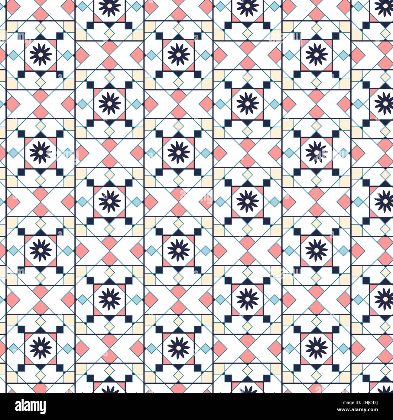 Flat design creative arabesque pattern Vector illustration Stock Vector ...