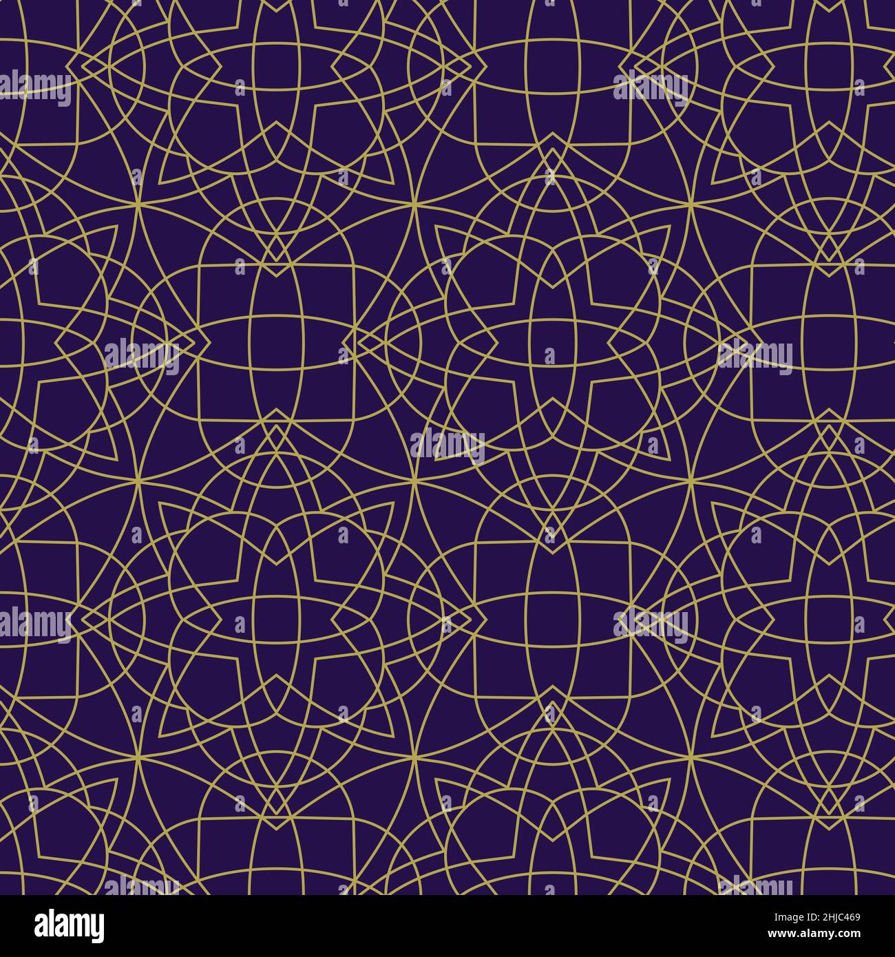 Flat design creative arabesque pattern Vector illustration Stock Vector ...