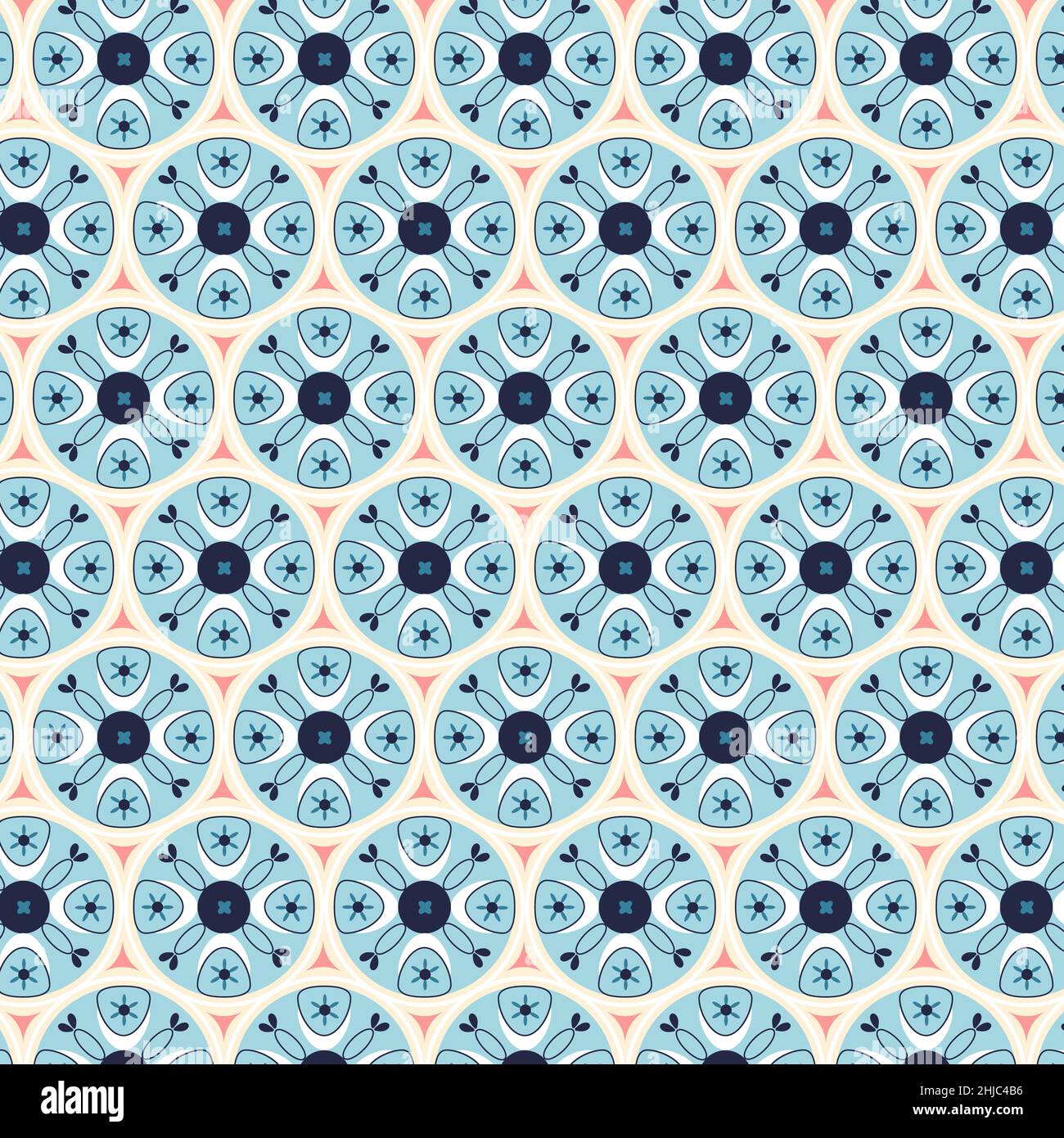 Flat design creative arabesque pattern Vector illustration Stock Vector ...