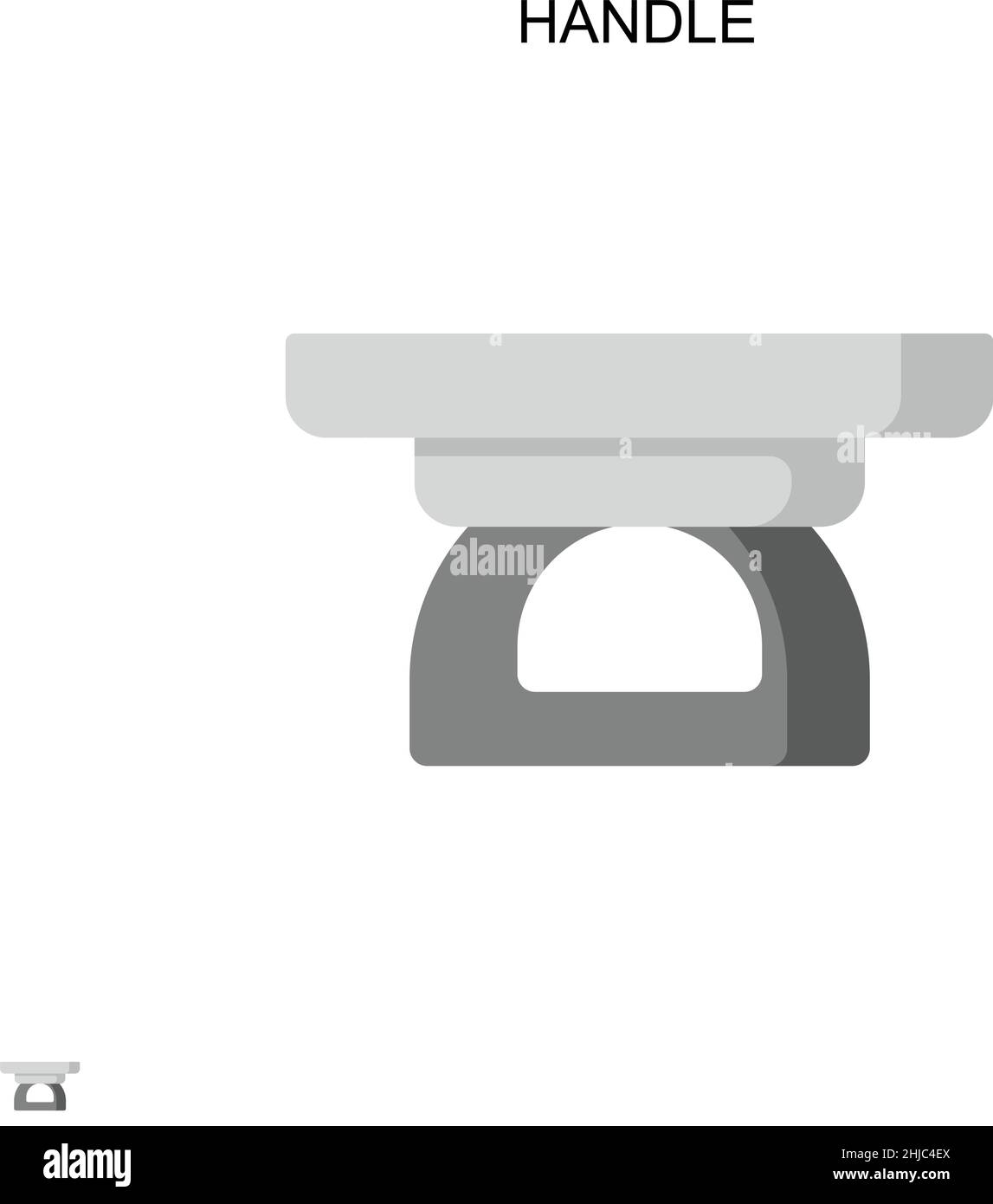 Handle Simple vector icon. Illustration symbol design template for web ...