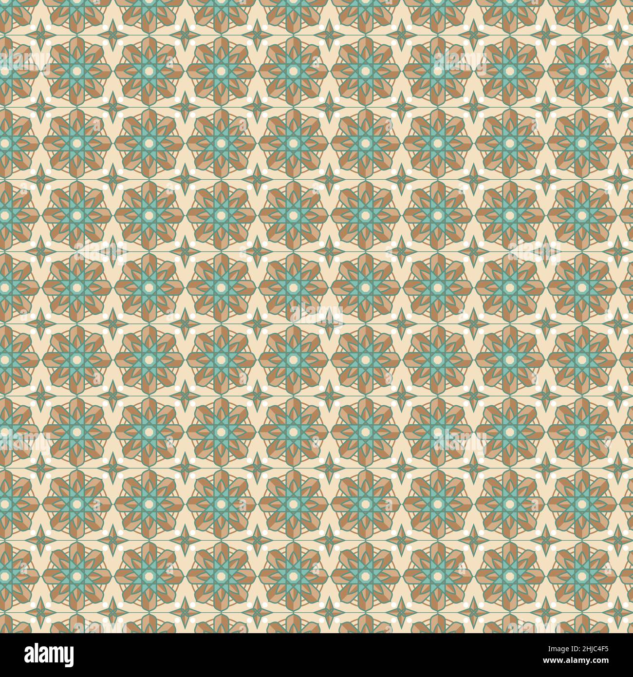 Flat design creative arabesque pattern Vector illustration Stock Vector ...