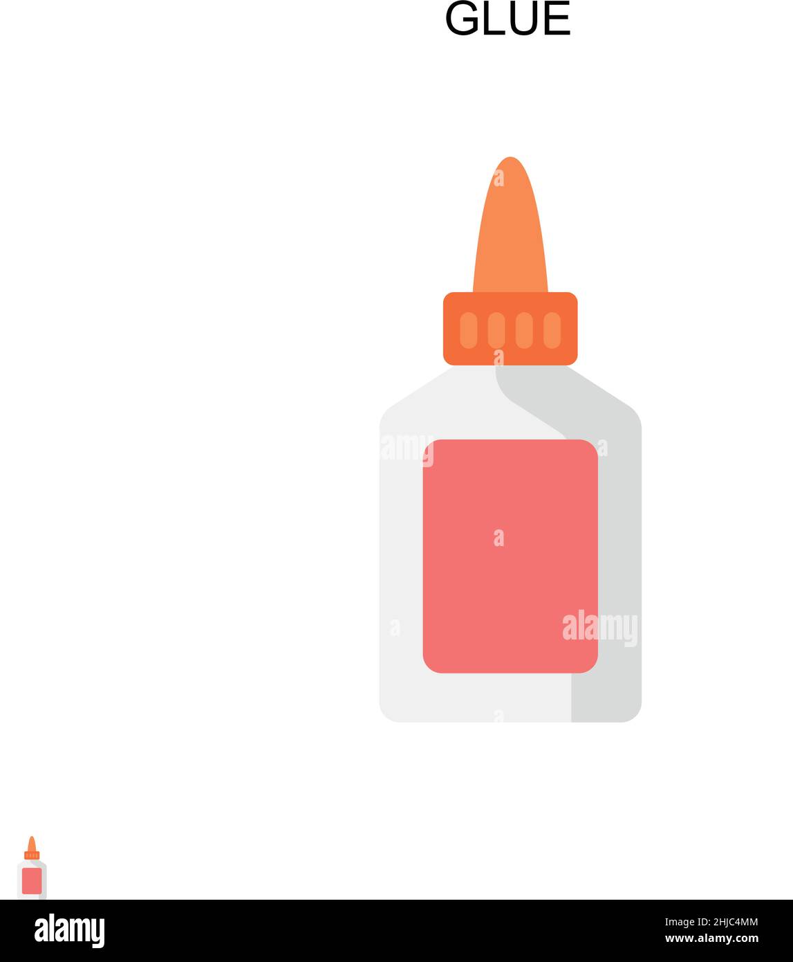 Glue Simple vector icon. Illustration symbol design template for web mobile UI element Stock ...
