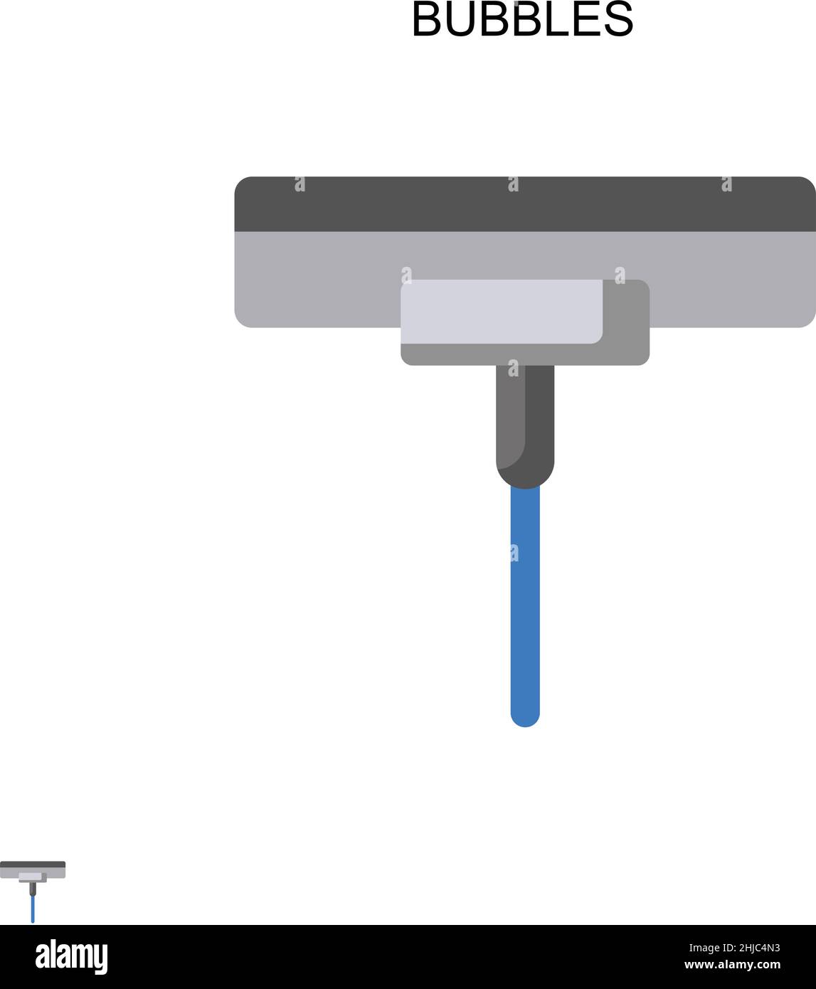 Bubbles Simple vector icon. Illustration symbol design template for web ...