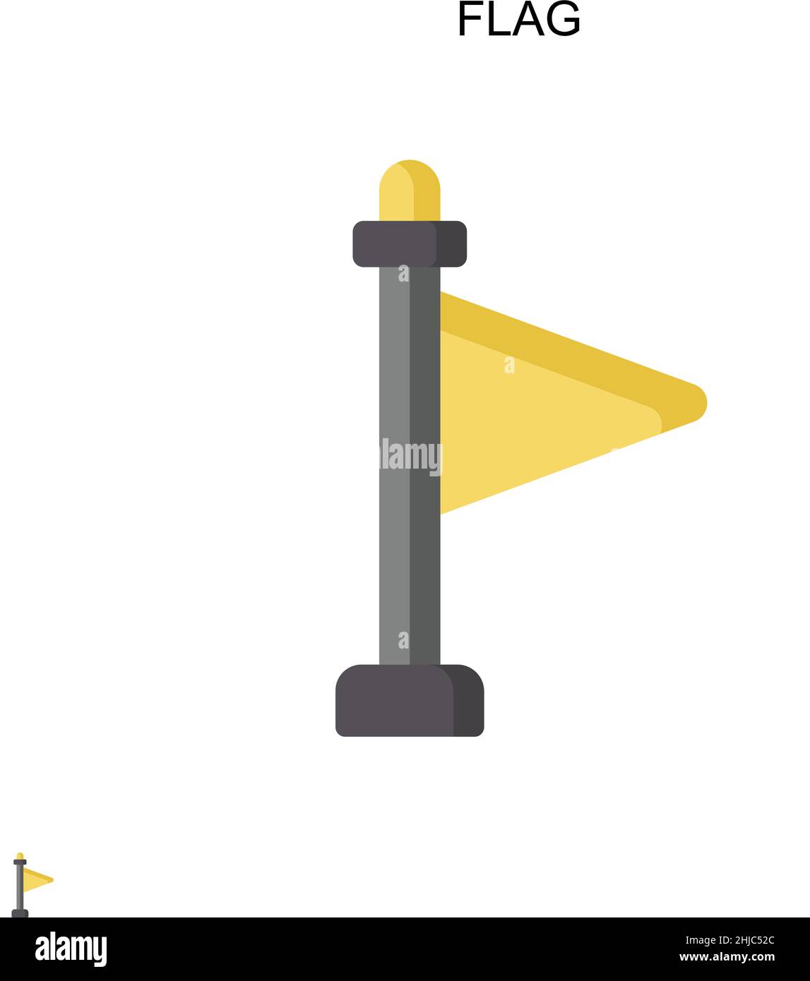 Flag Simple vector icon. Illustration symbol design template for web ...