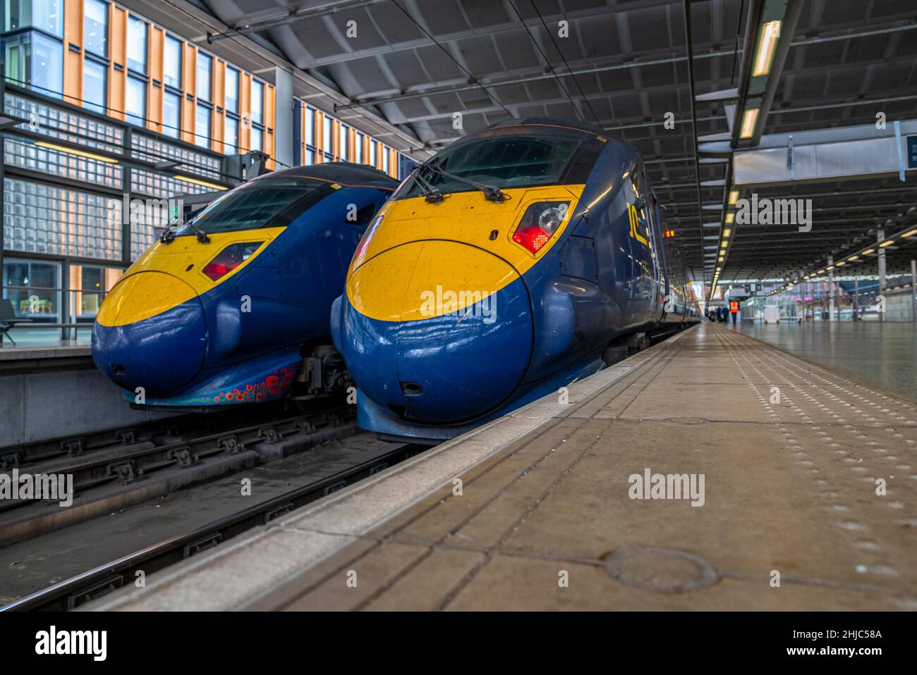 The British Rail Class 395 Javelin high speed trains at station Stock ...