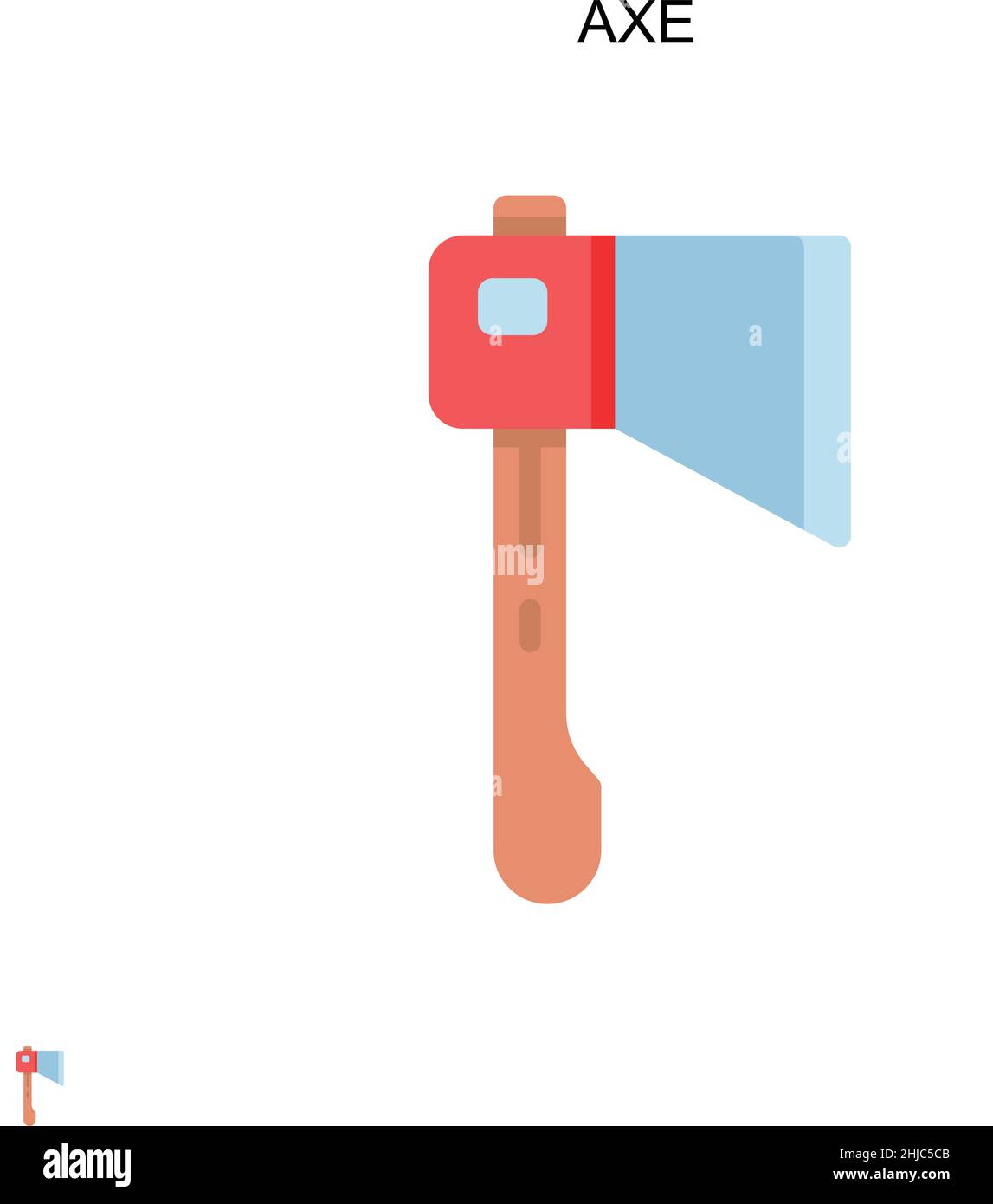 Axe Simple vector icon. Illustration symbol design template for web ...