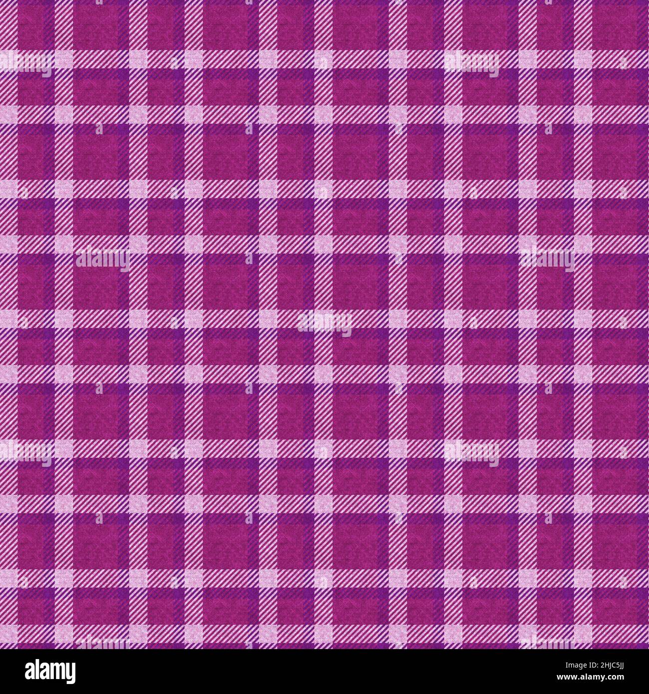 Bright pink summer woven plaid texture. Seamless woollen feminine style ...