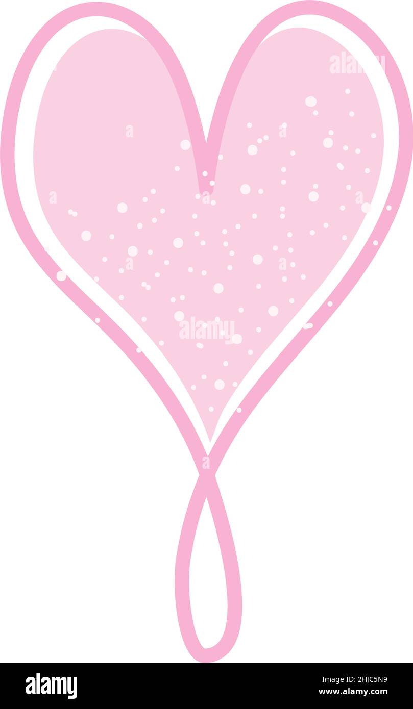 pink heart icon on white background Stock Vector Image & Art - Alamy