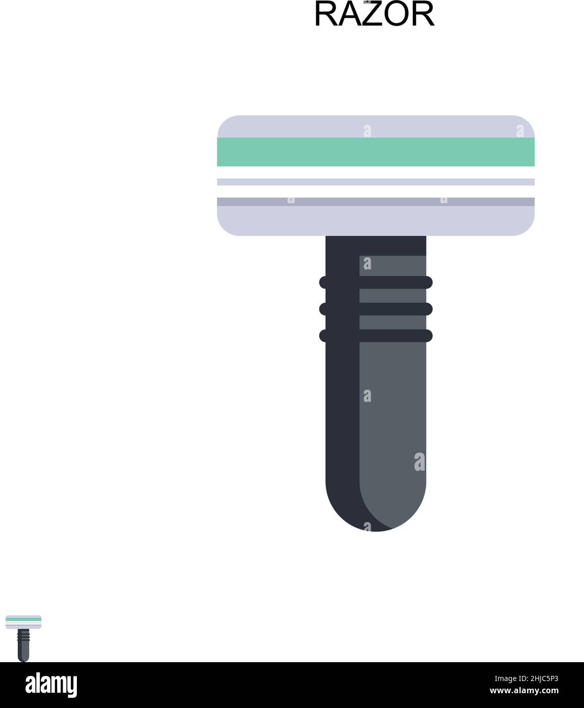 Razor Simple vector icon. Illustration symbol design template for web ...