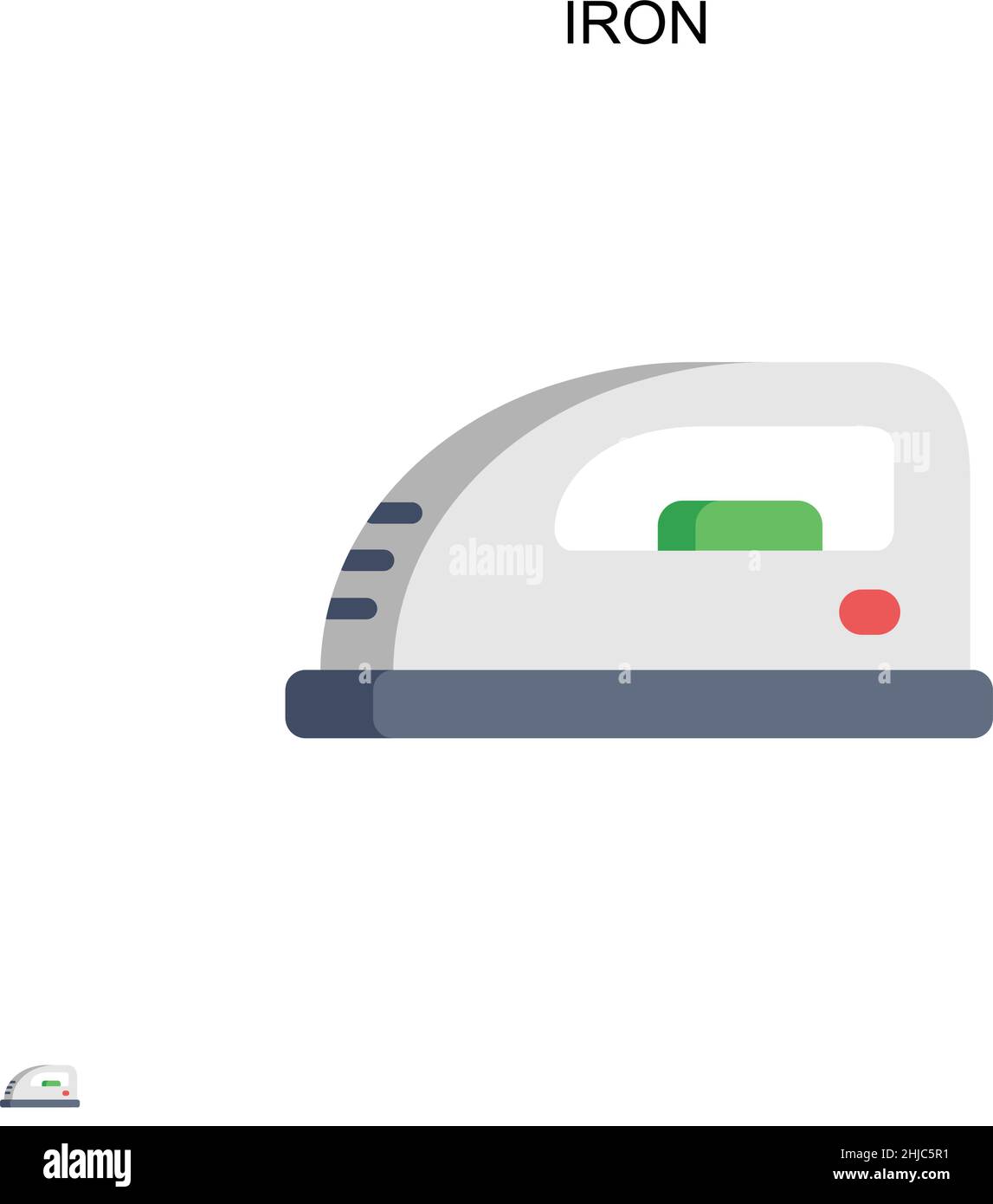 Iron Simple vector icon. Illustration symbol design template for web ...