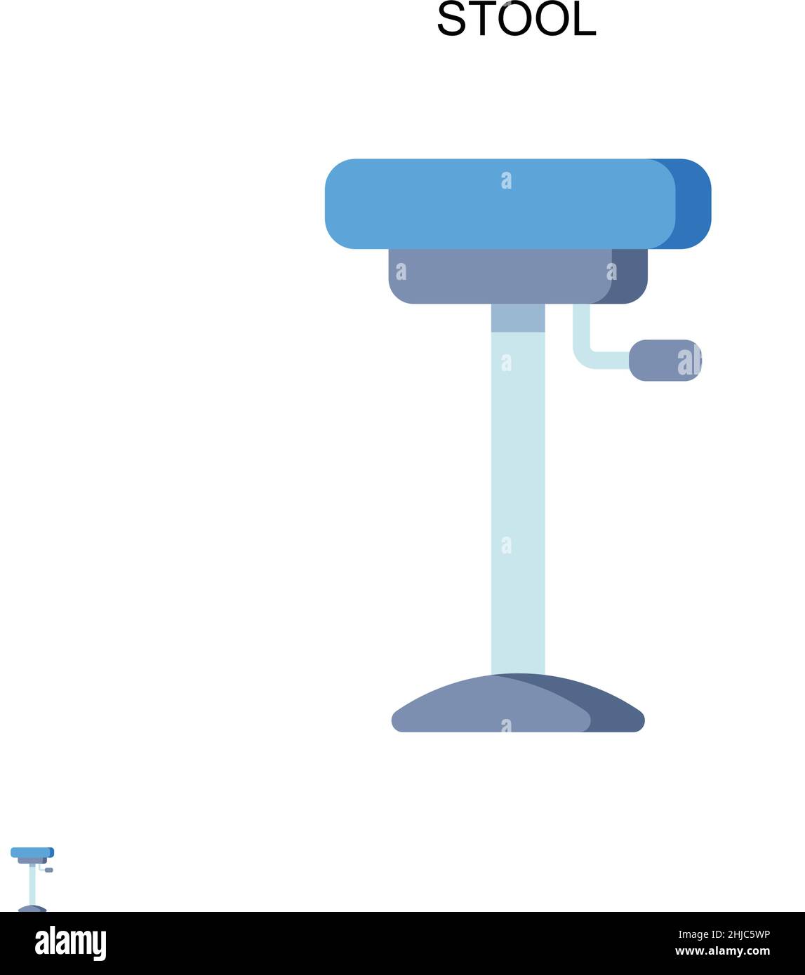 Stools white background hi-res stock photography and images - Alamy