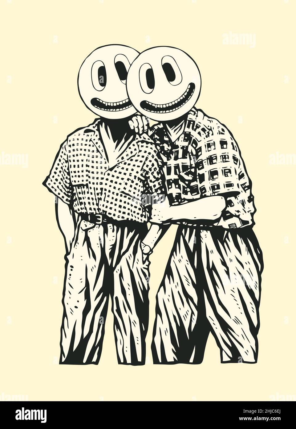 Weird faces cartoon hi-res stock photography and images - Alamy