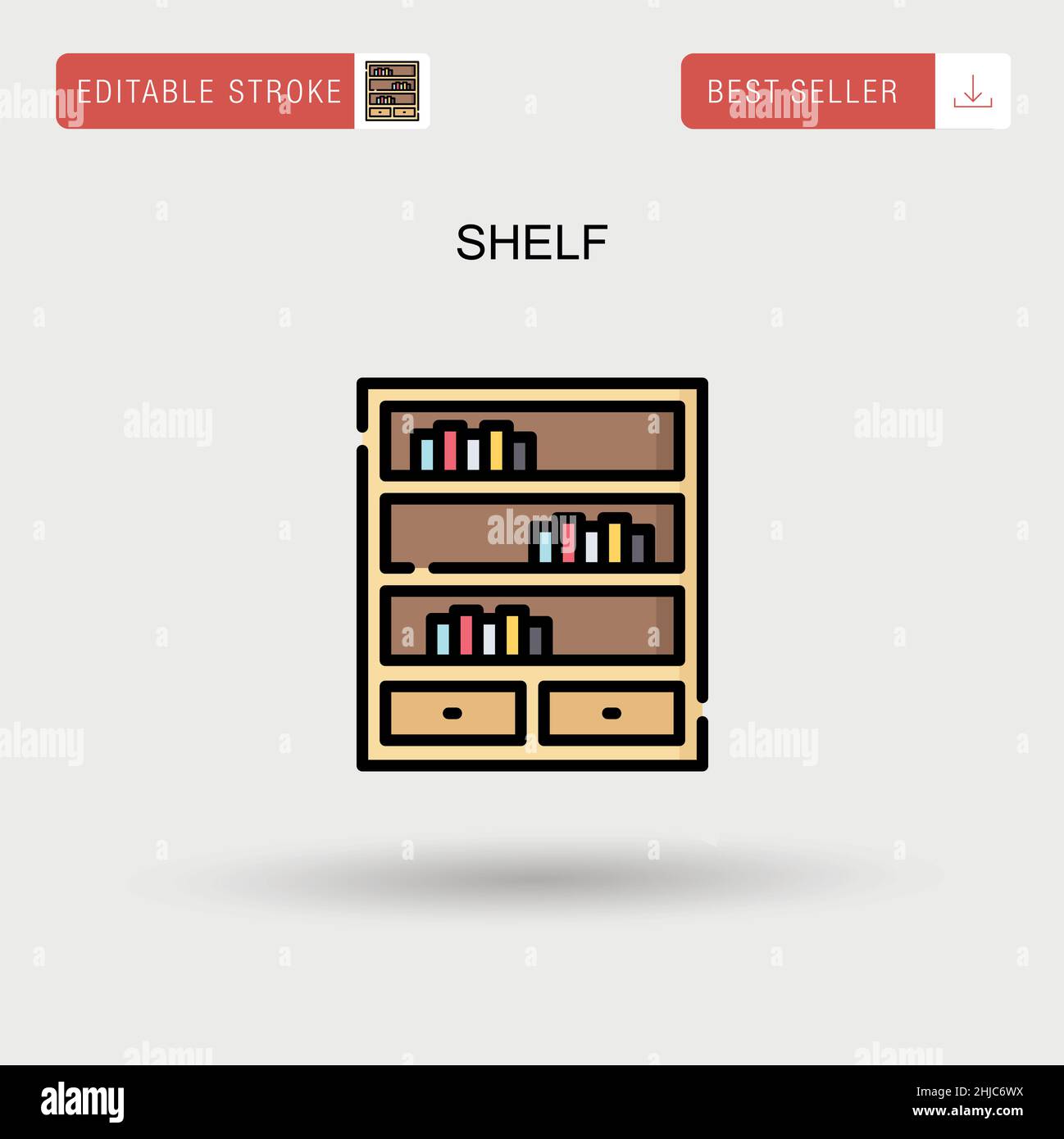 Shelf Simple vector icon Stock Vector Image & Art - Alamy
