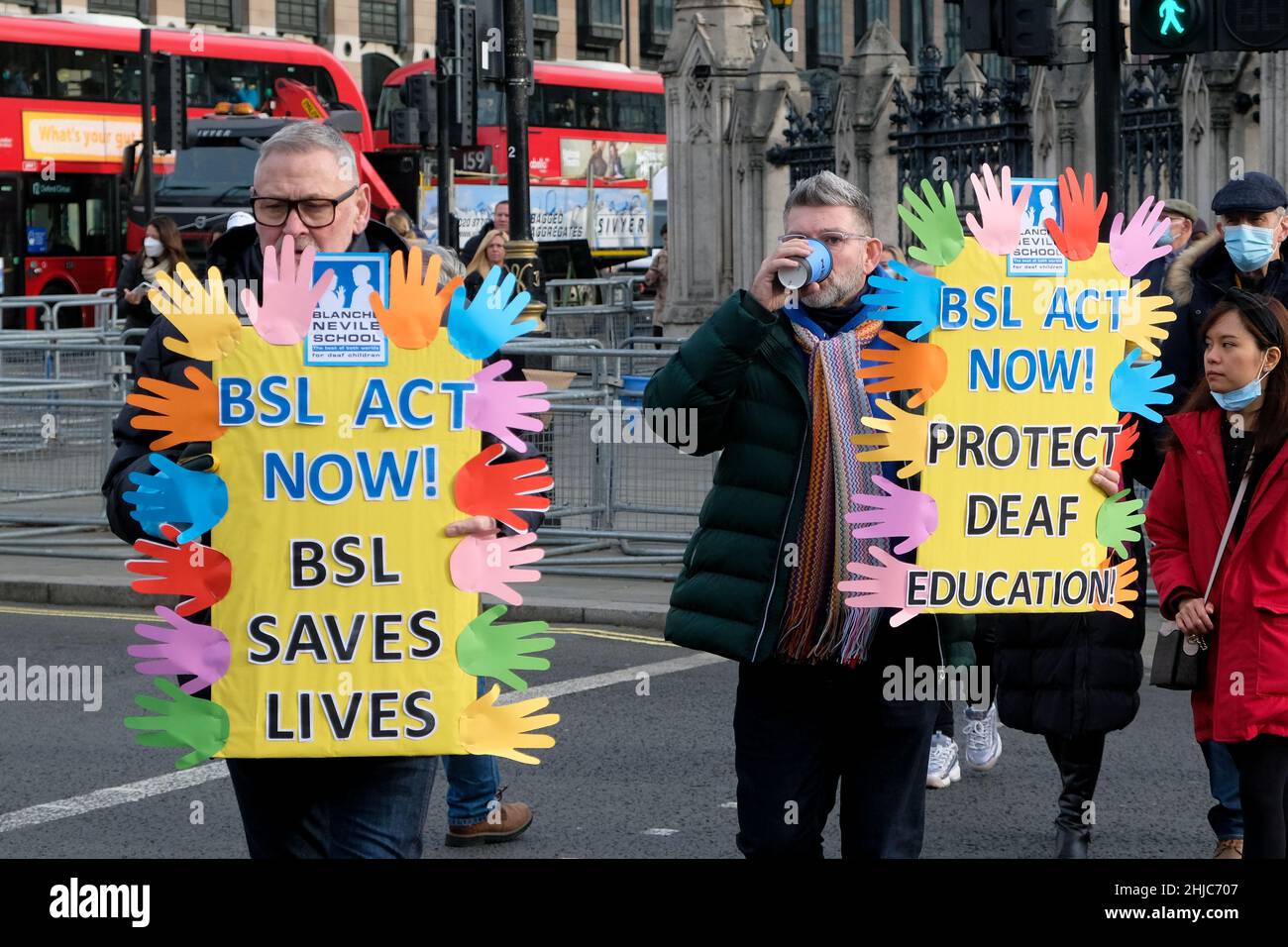 Parliament Square, London, UK. 28th Jan 2022. Protest outside ...