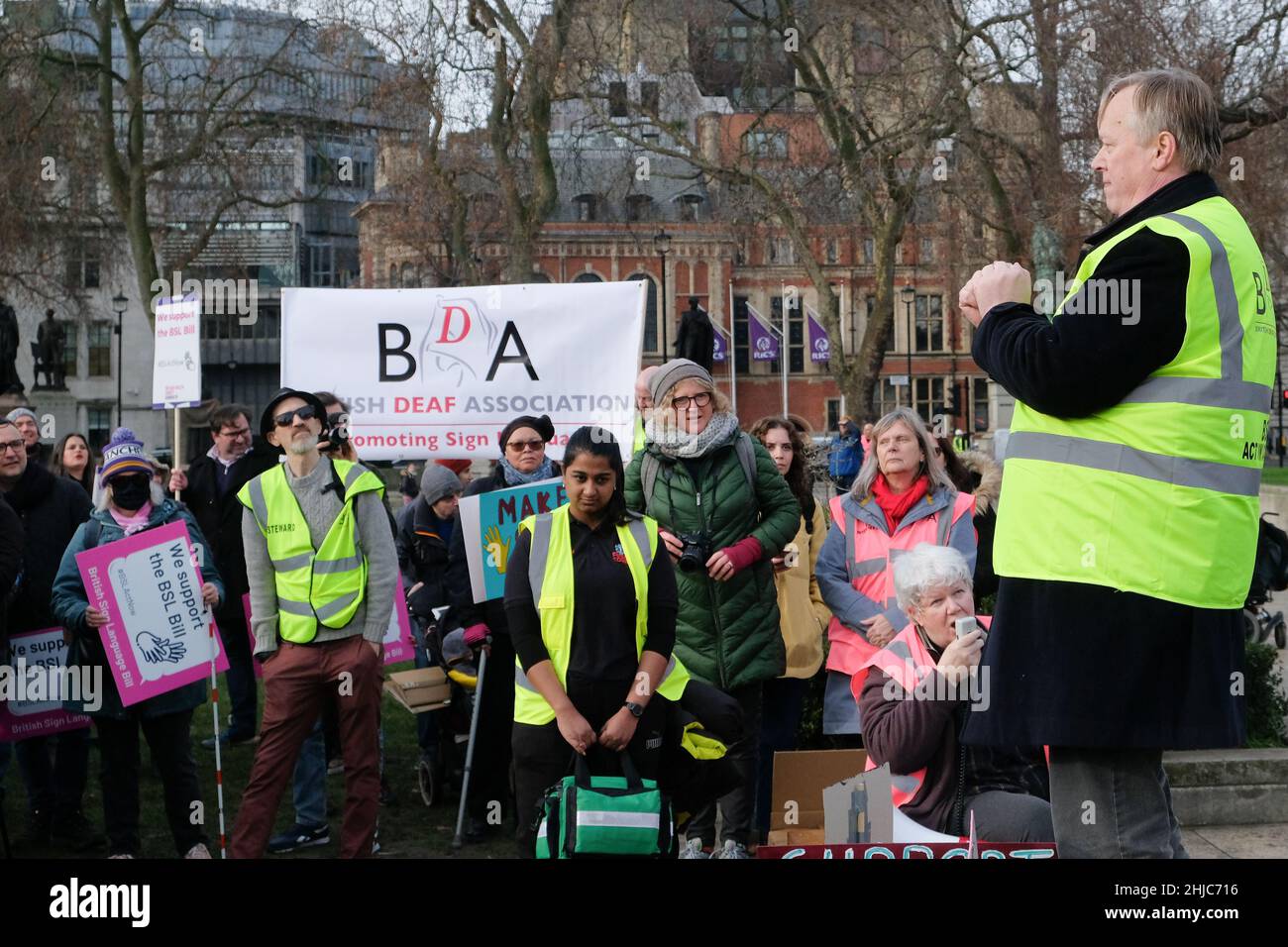 Parliament Square, London, UK. 28th Jan 2022. Protest outside ...