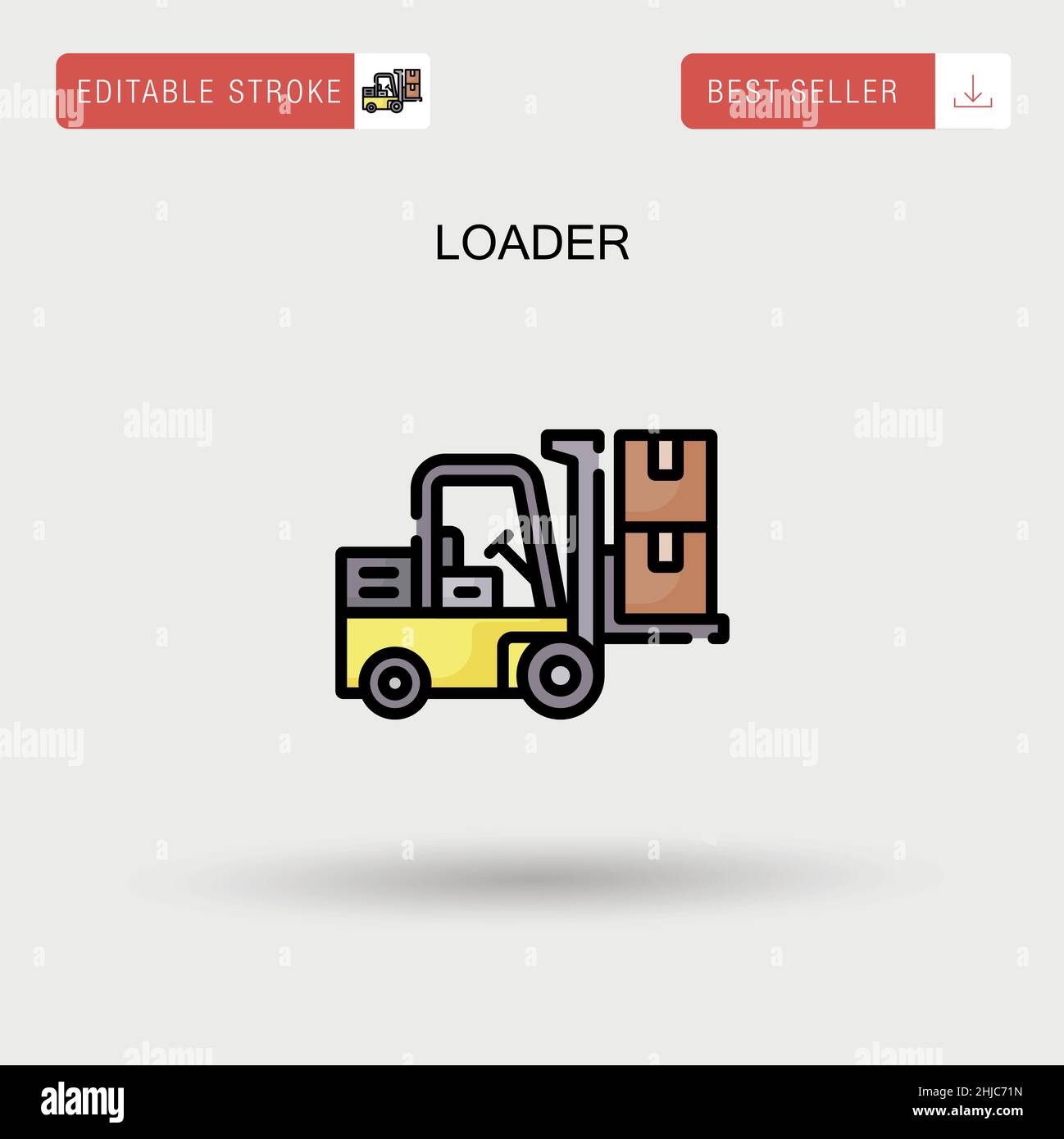 Heavy equipment machine wheel loader Stock Vector Images - Alamy