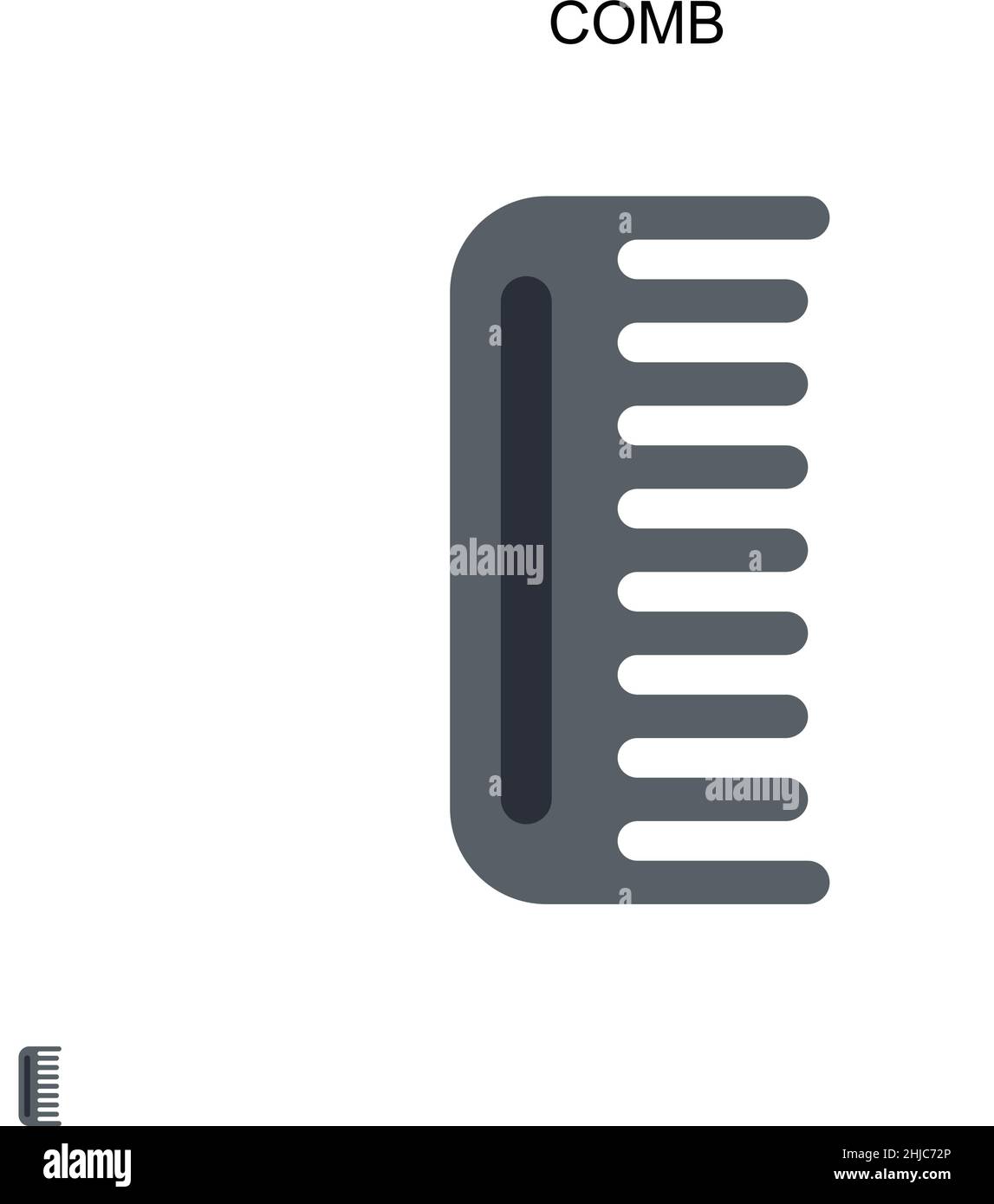 Comb Simple vector icon. Illustration symbol design template for web ...