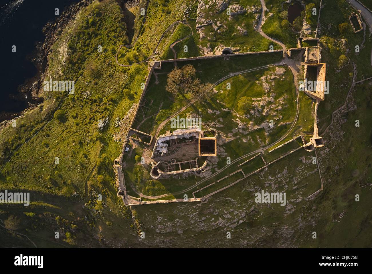top view of old castle in denmark Stock Photo - Alamy