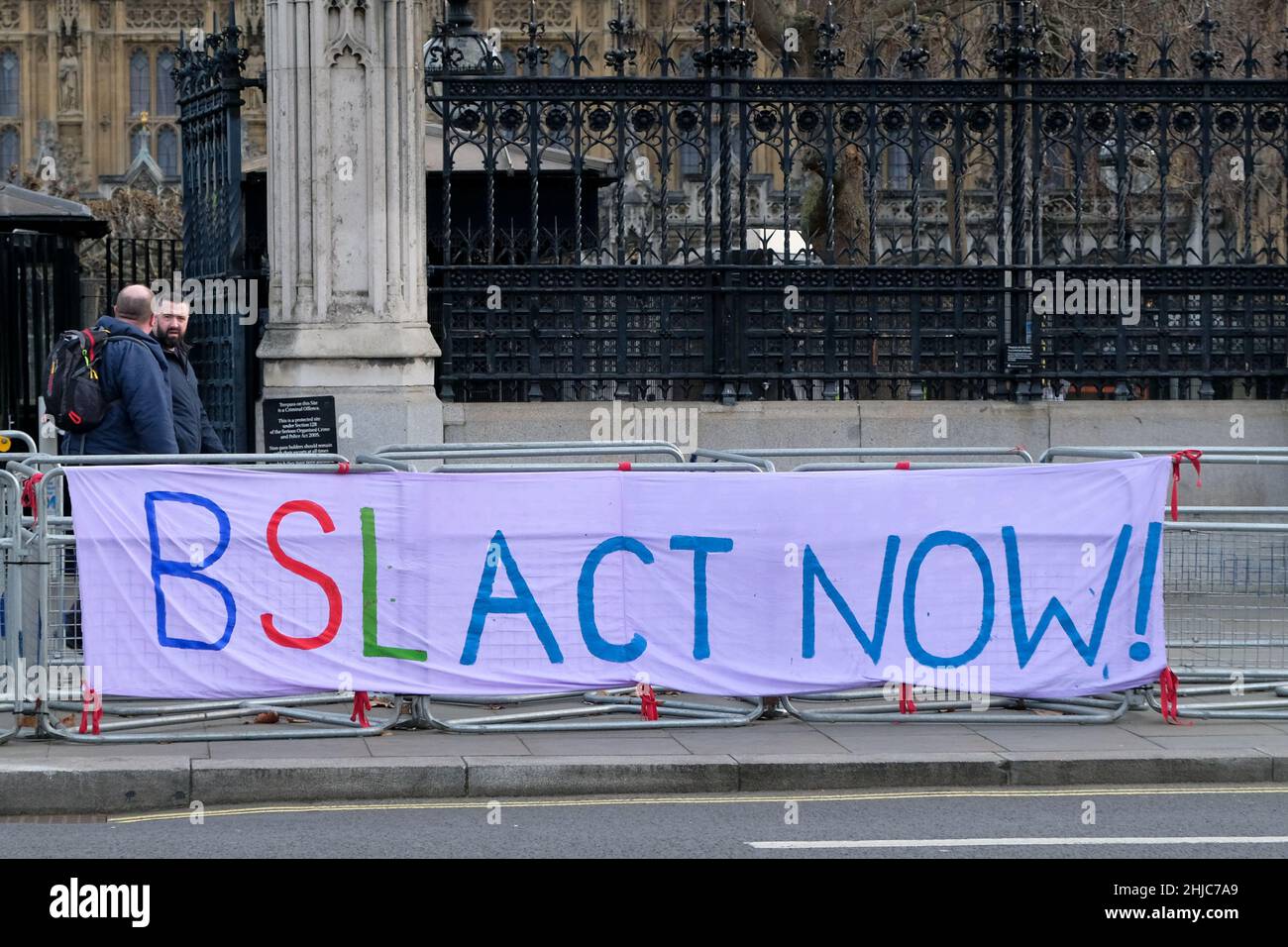 Parliament Square, London, UK. 28th Jan 2022. Protest outside ...