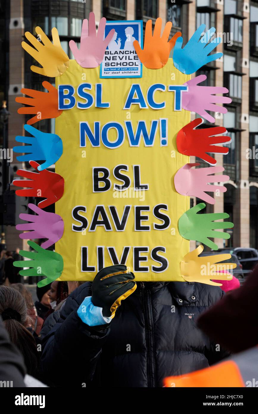 British sign language bill hi-res stock photography and images - Alamy