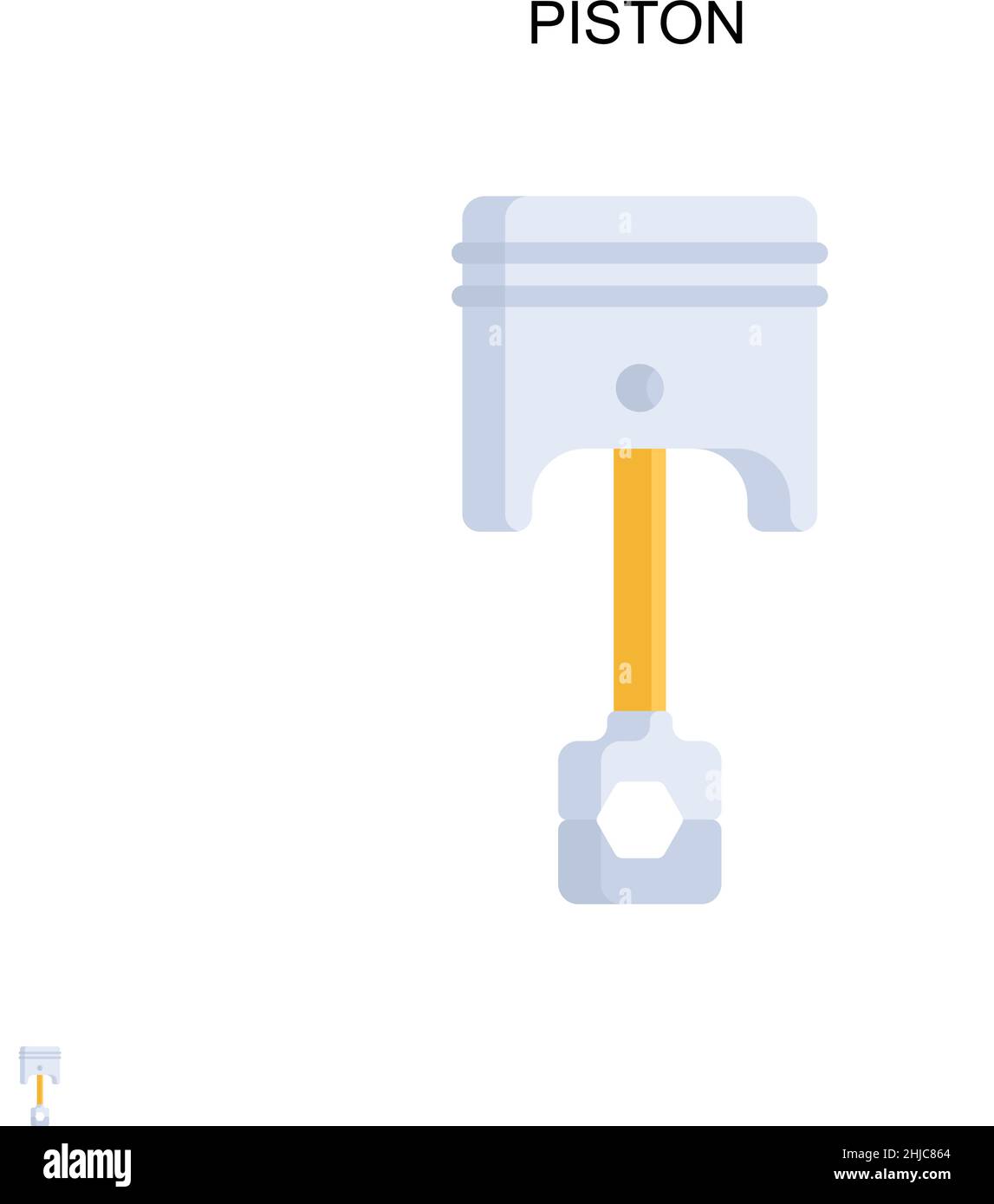 Engine piston Stock Vector Images - Alamy