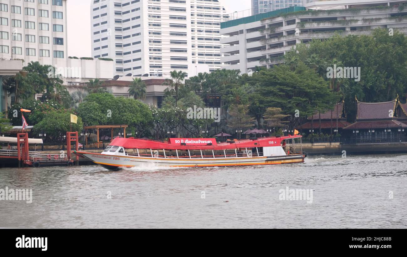 Orange flag express boat hi-res stock photography and images - Alamy