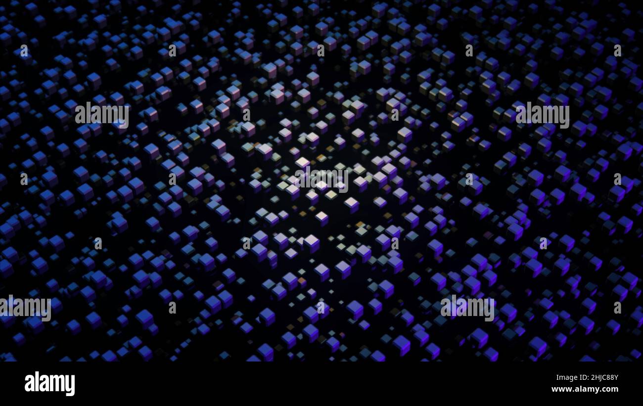 Modern Looped Animation Background Multicolored 3d Abstraction Of