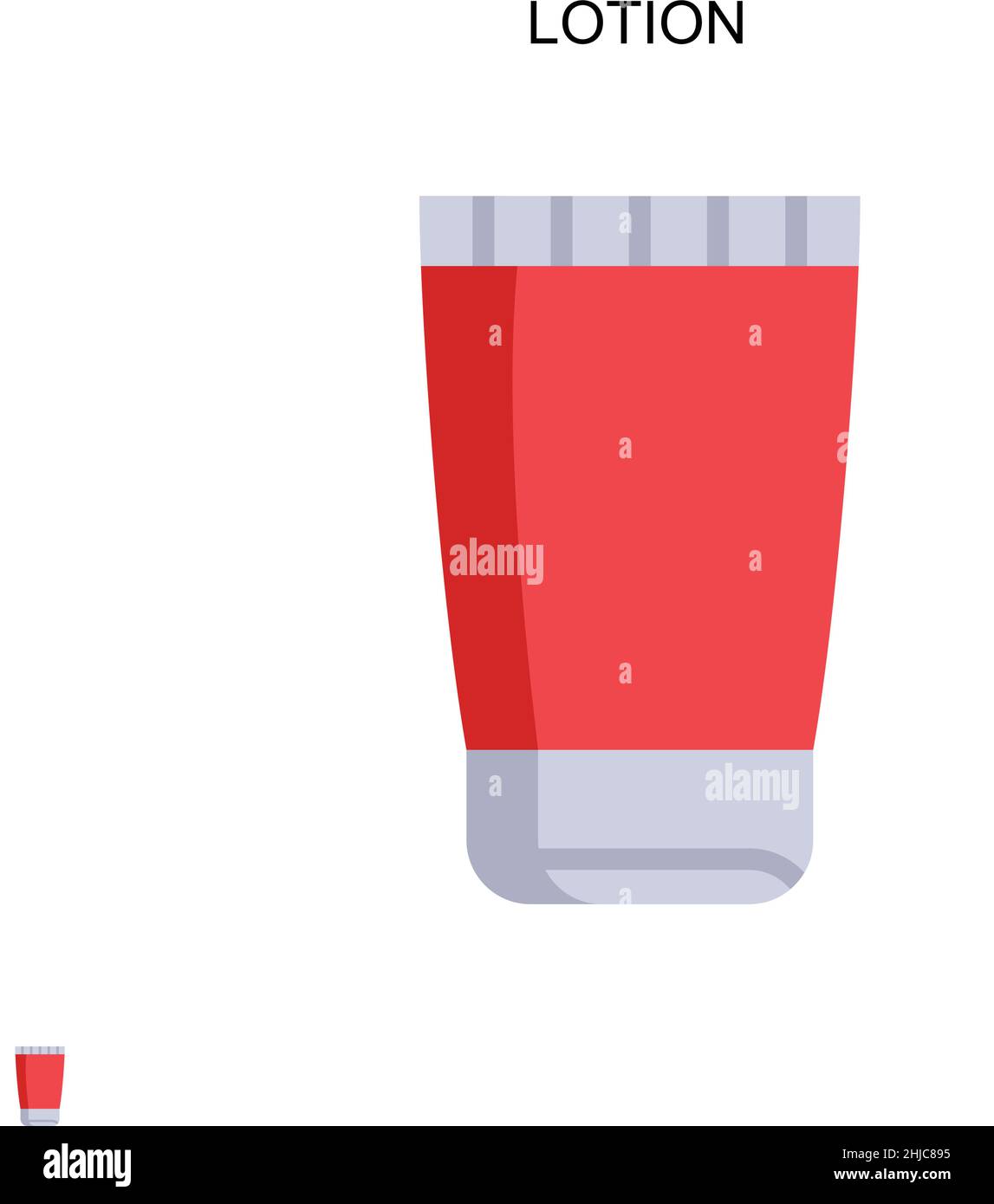 Lotion Simple vector icon. Illustration symbol design template for web ...