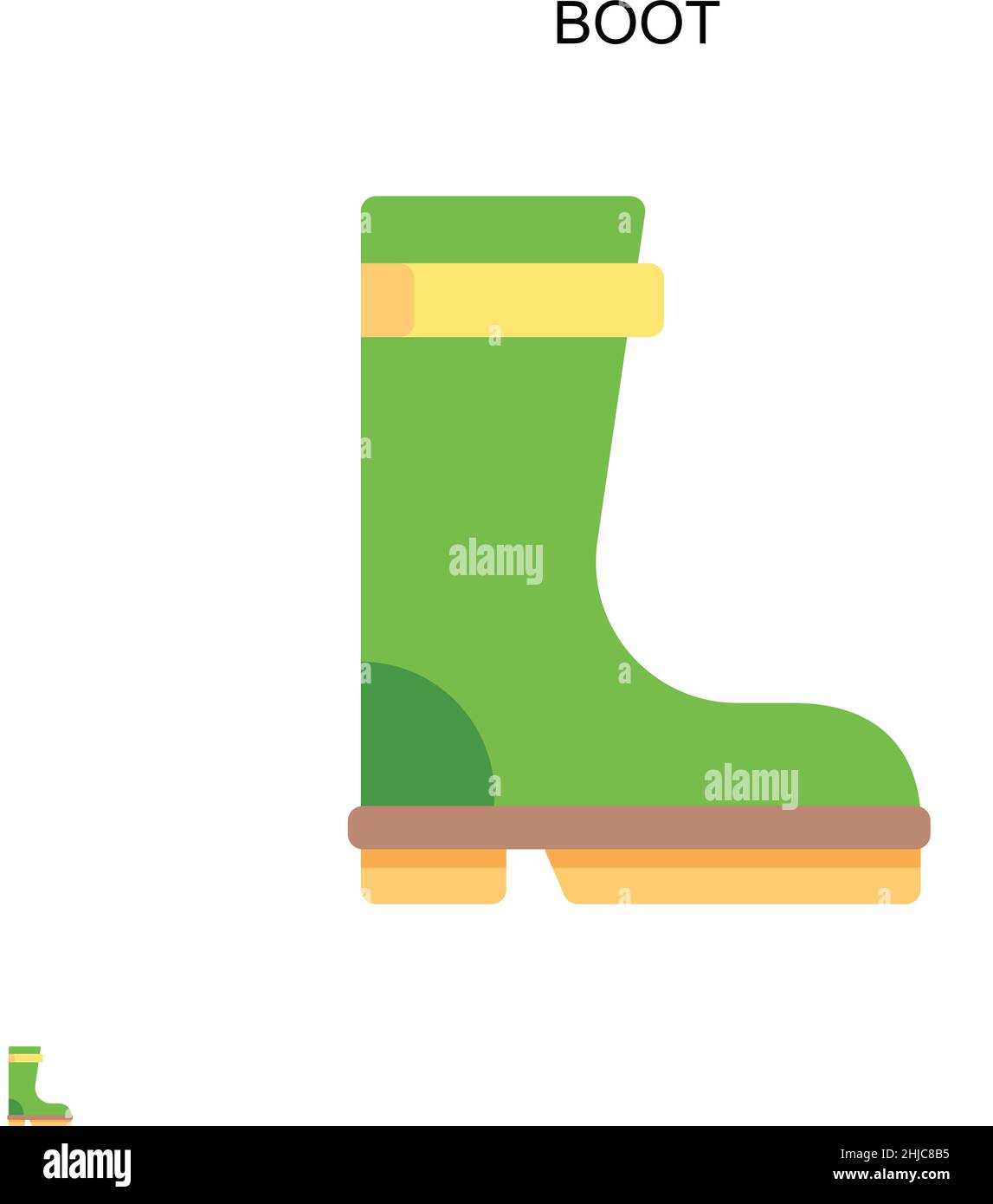 Boot Simple vector icon. Illustration symbol design template for web ...