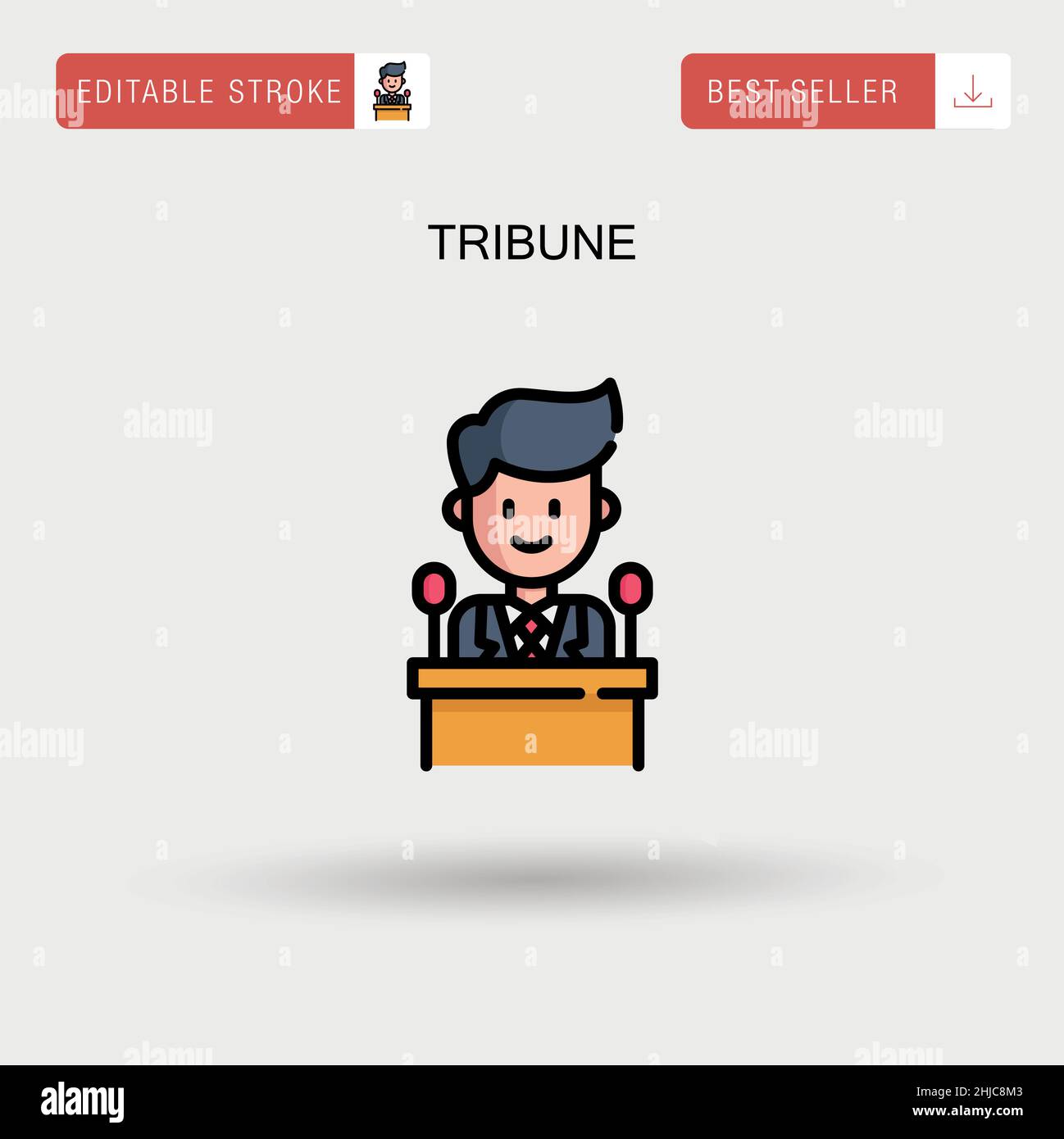 Tribune Simple vector icon Stock Vector Image & Art - Alamy