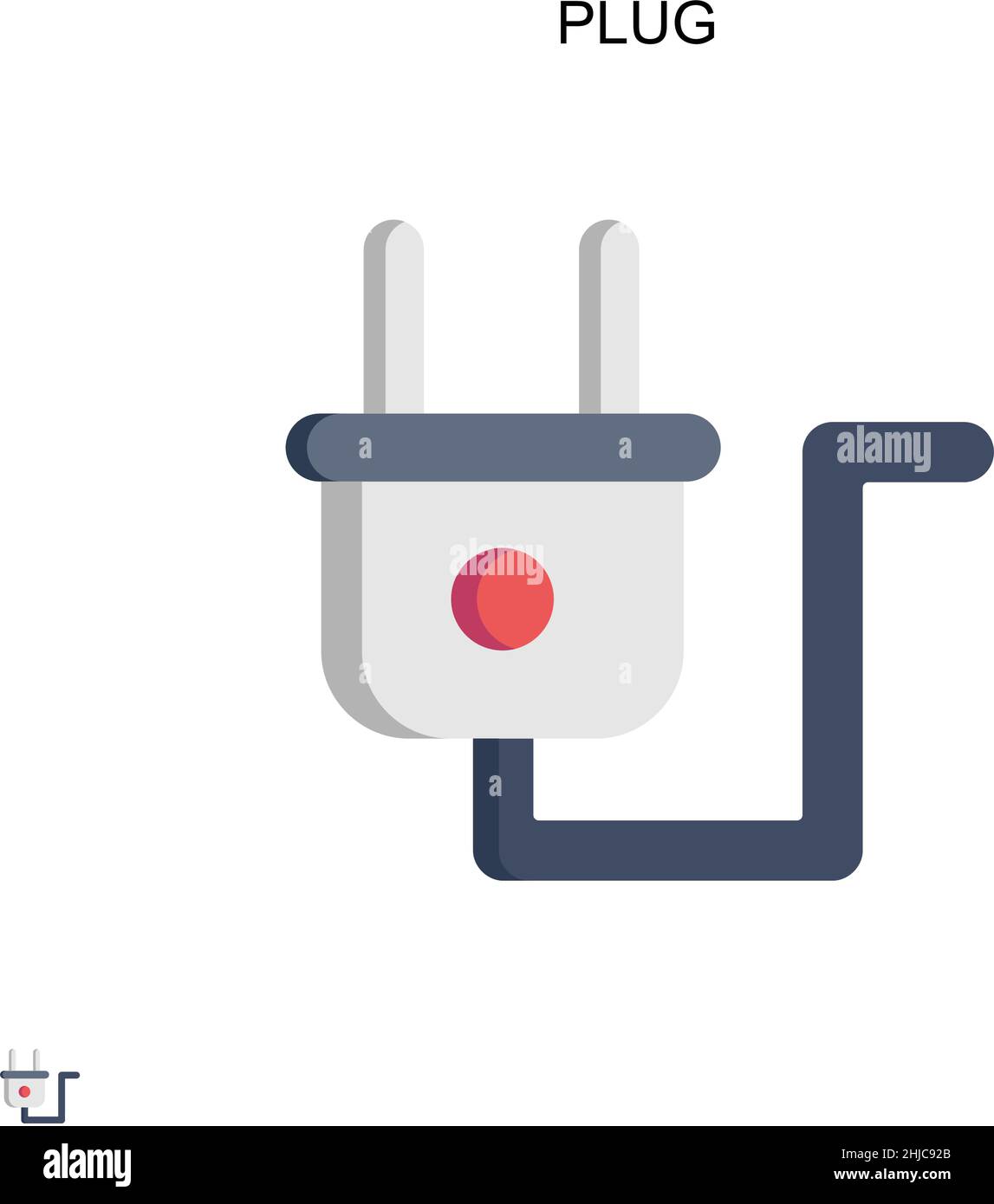 Plug Simple vector icon. Illustration symbol design template for web ...