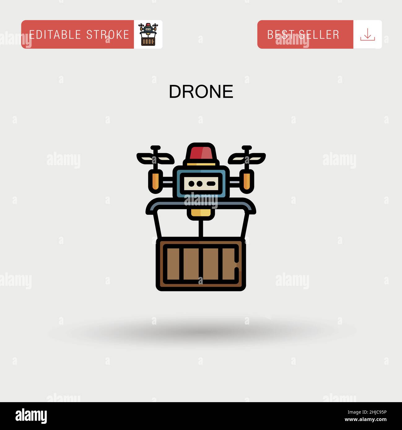 Drone Simple vector icon Stock Vector Image & Art - Alamy