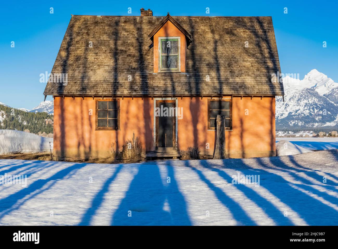 Pink House at John Moulton Homestead, part of the historic settlement ...