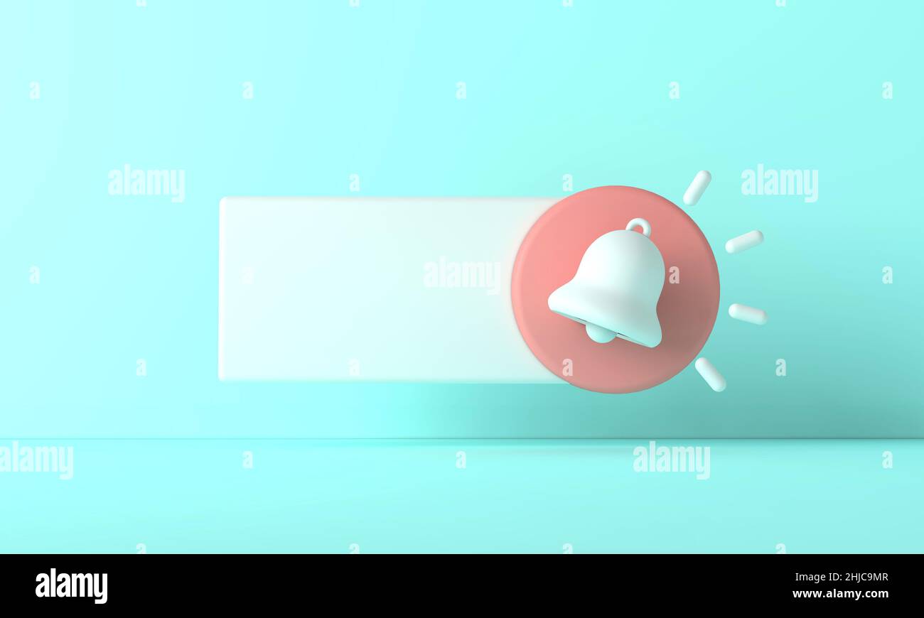 Subscribe button banner with bell. Subscribe to a video channel or ...