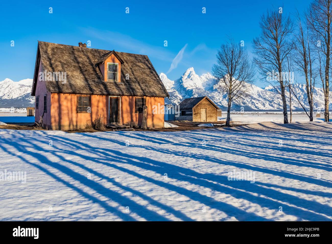 Pink House at John Moulton Homestead, part of the historic settlement ...