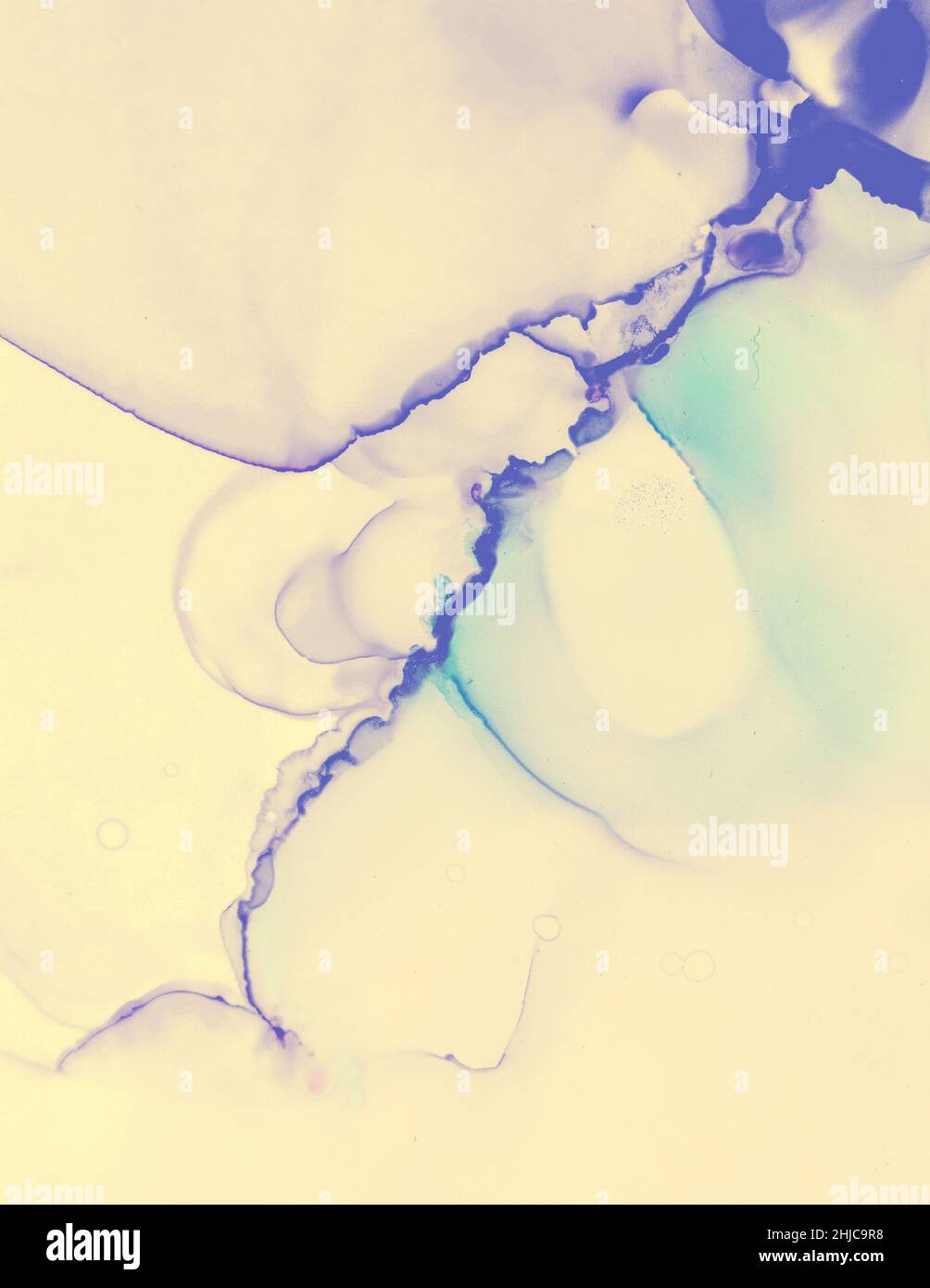 Wedding Card Design. Yellow Pastel Flow Water Stock Photo - Alamy