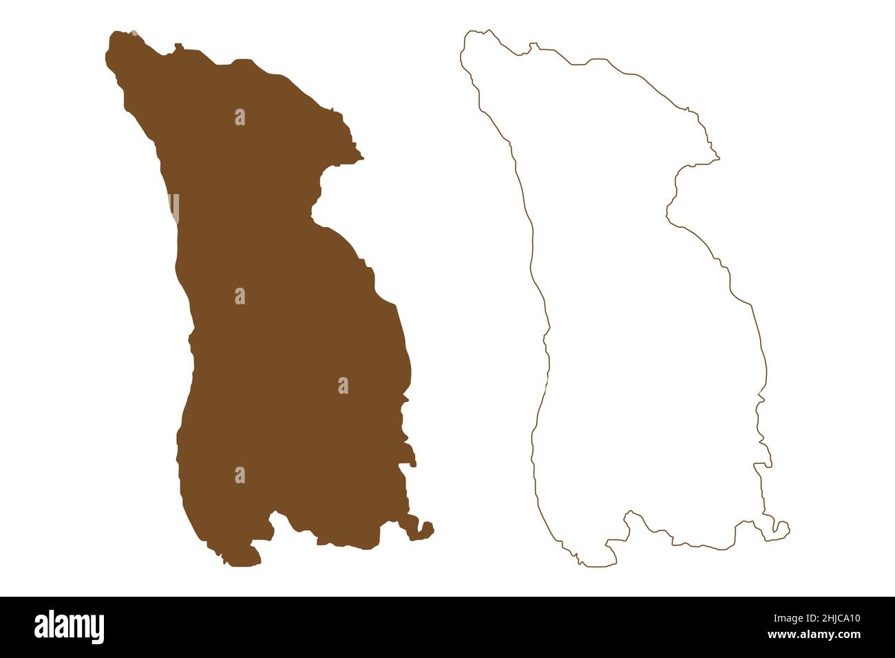 Alnon island (Kingdom of Sweden, Gulf of Bothnia) map vector ...