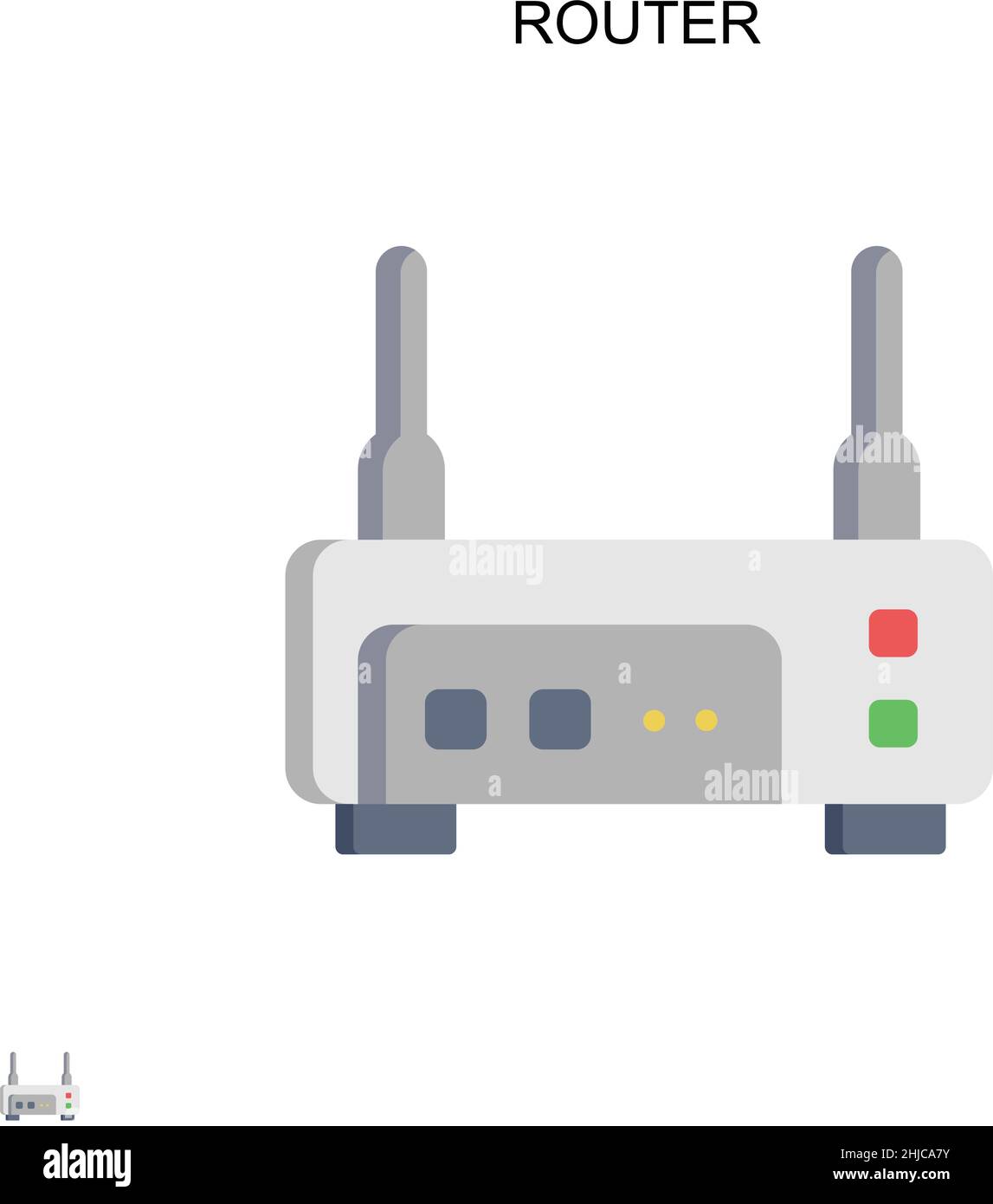 Router Simple vector icon. Illustration symbol design template for web ...