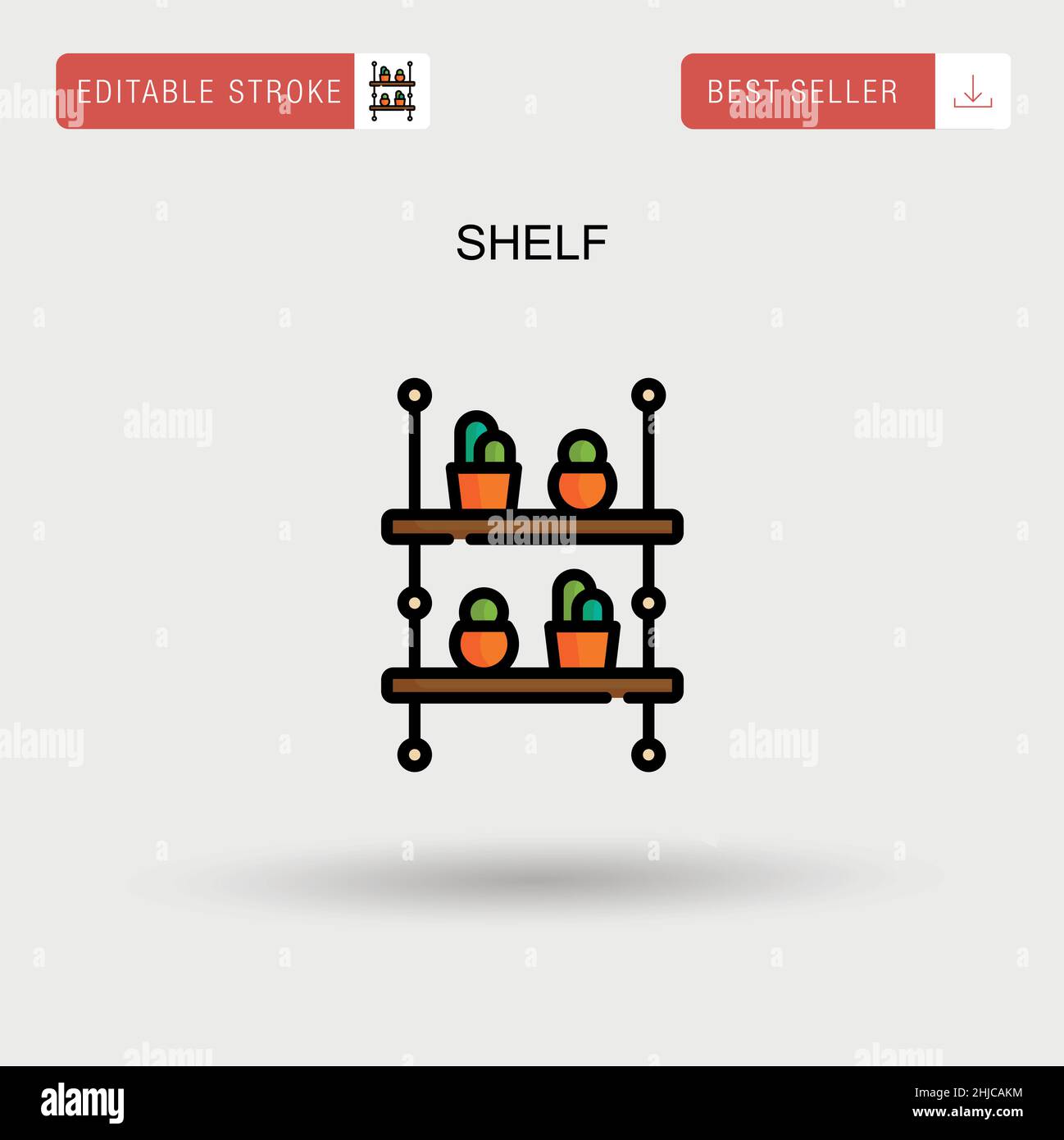 Empty library shelf Stock Vector Images - Alamy