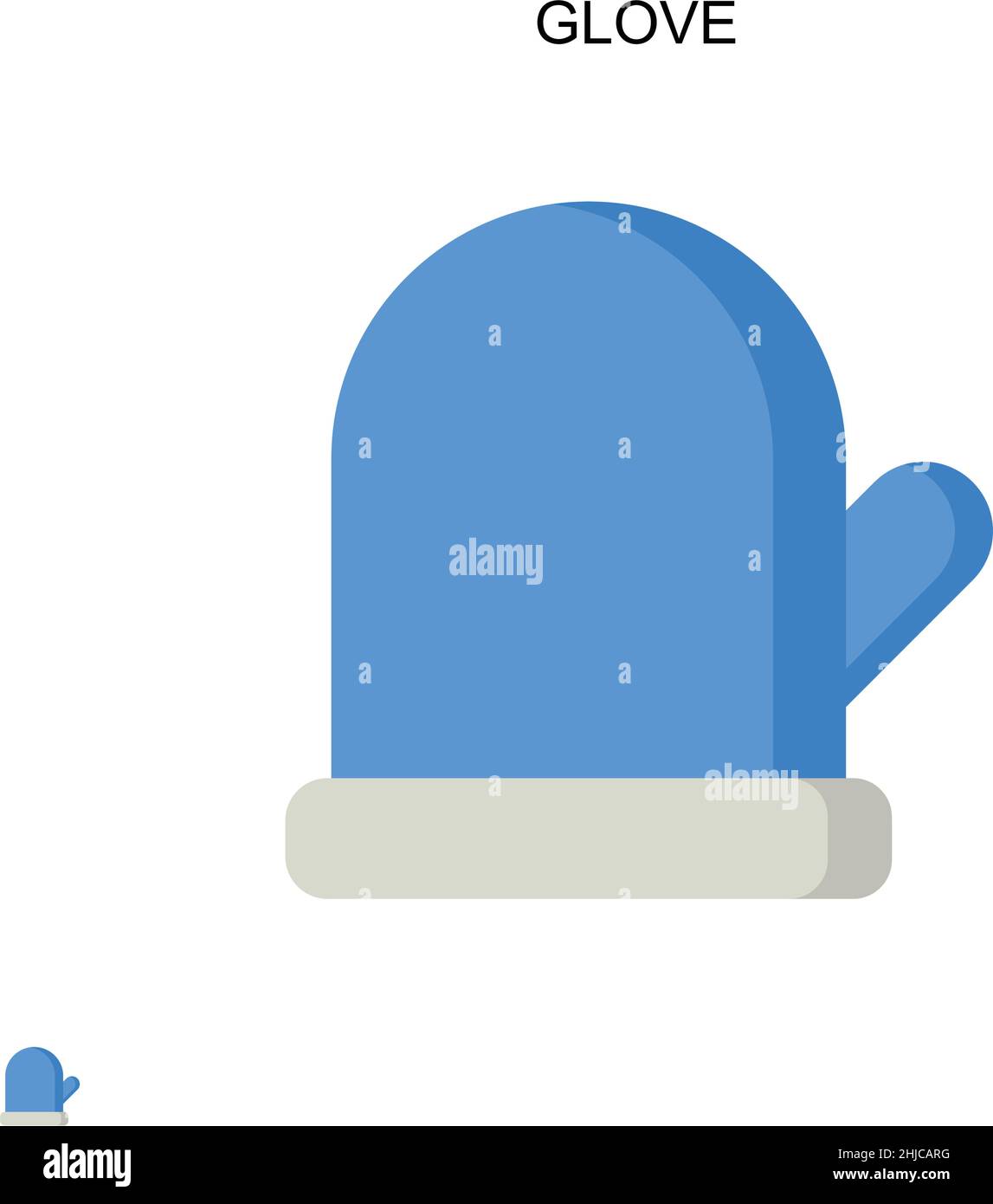 Glove Simple vector icon. Illustration symbol design template for web ...